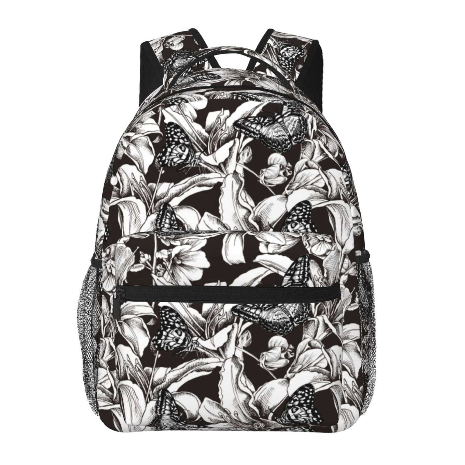 Rocae Lilies Flowers Print Lightweight Casual Backpack Travel Hiking ...