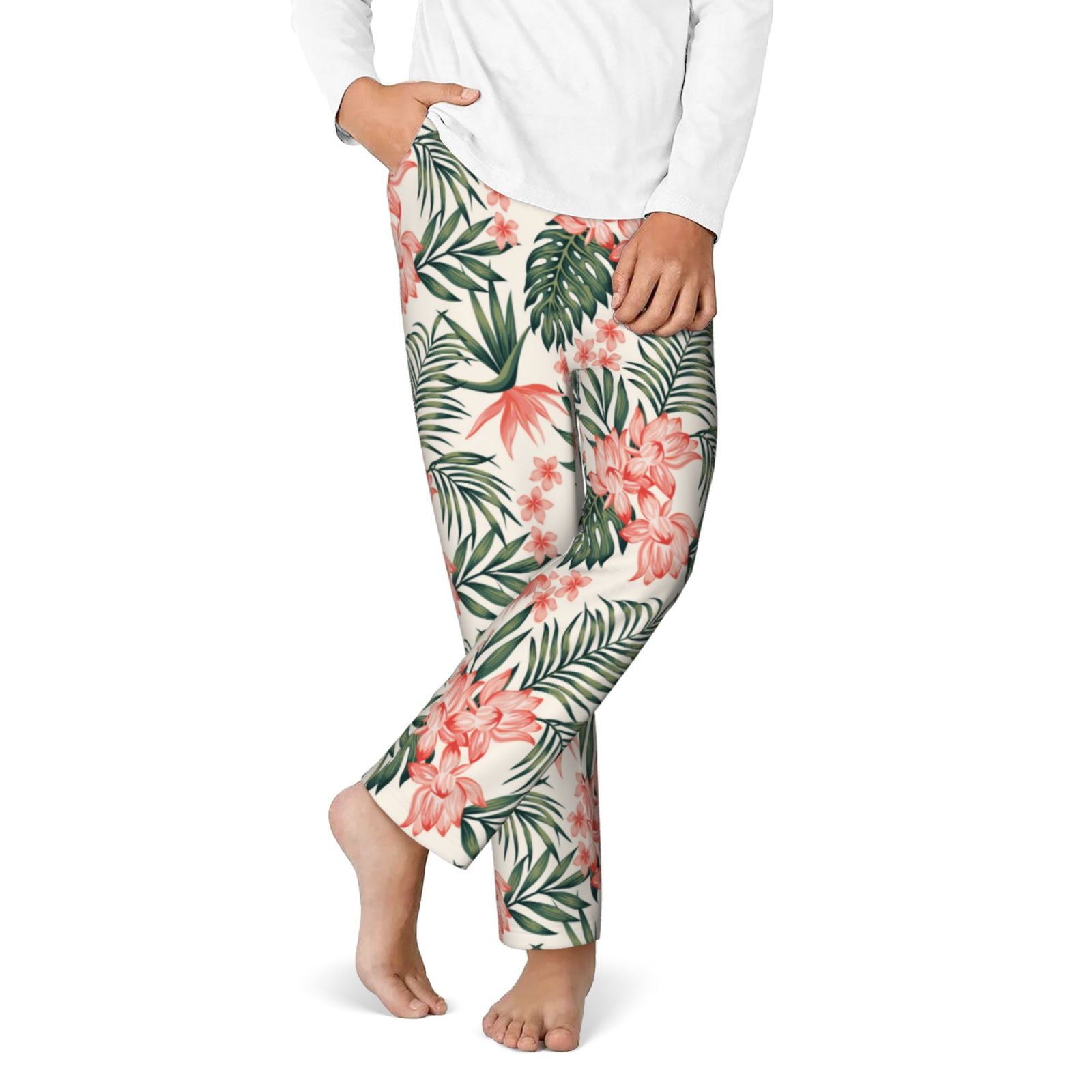 Rocae Lilies Flowers for Teenagers' Pajama Pants,Girls lounge pants ...