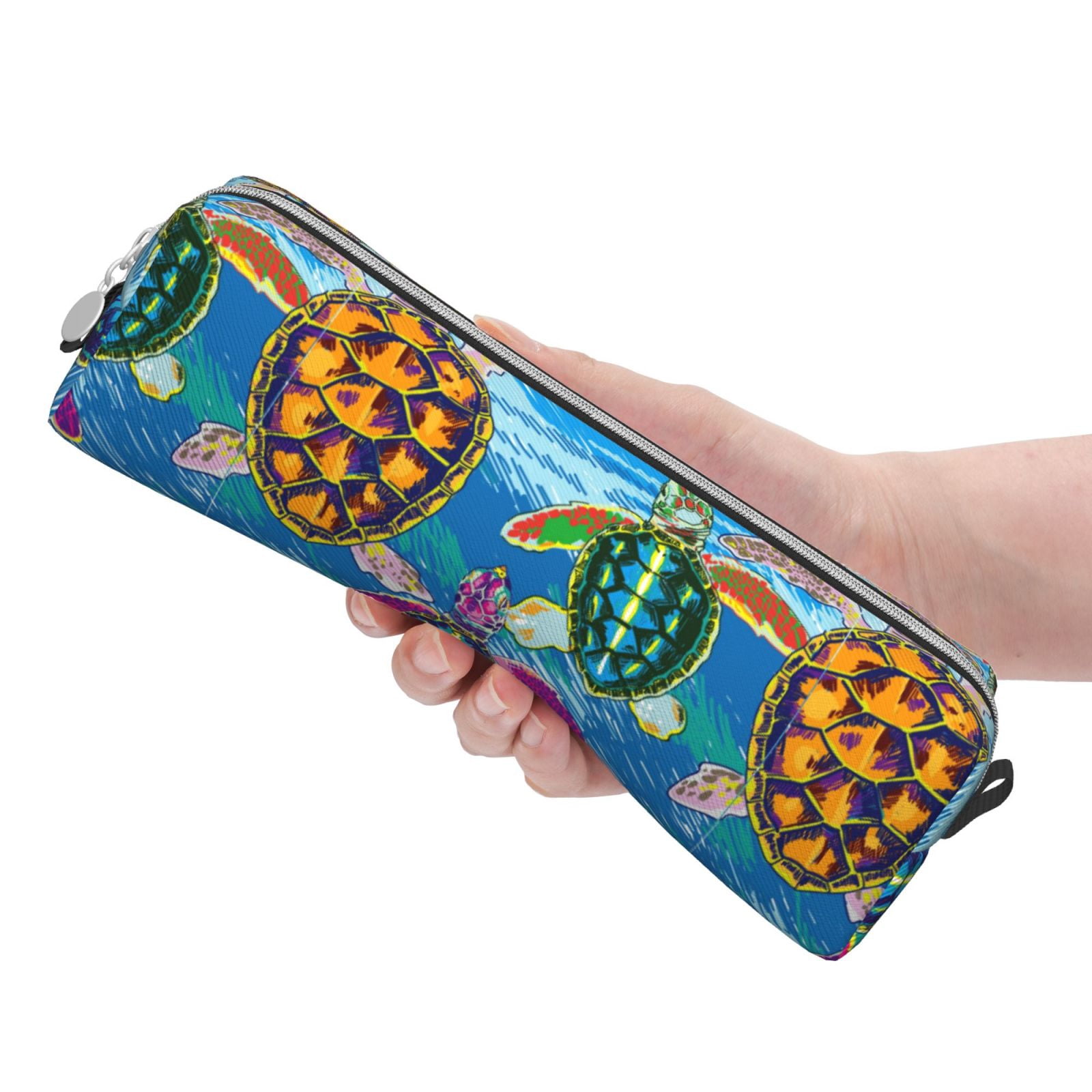 Rocae Little Sea Turtles for Pen and Marker Pouch with Zipper for Men ...