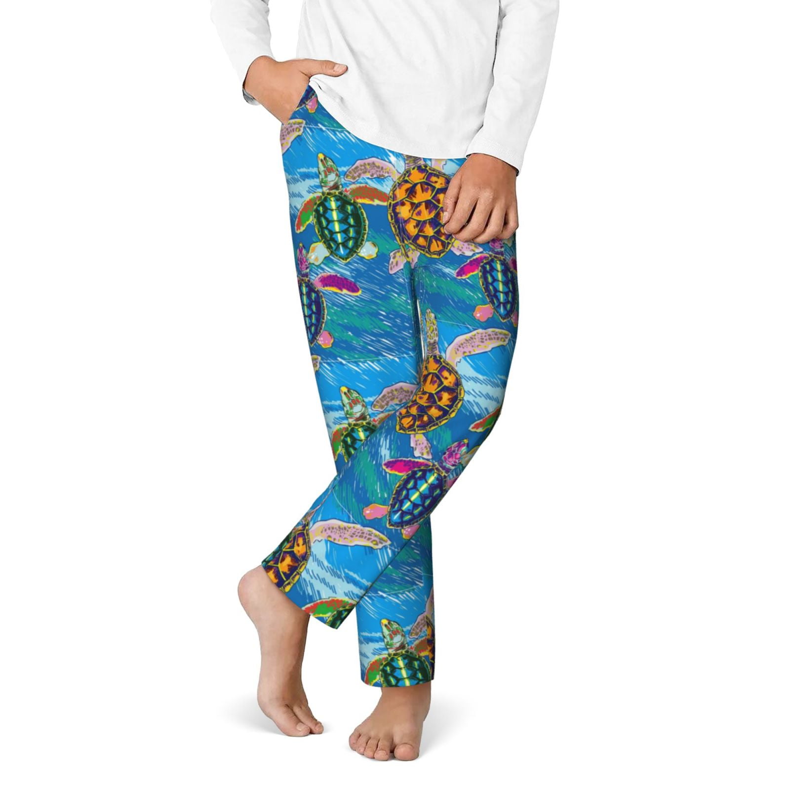 Rocae Little Sea Turtles for Teenagers' Pajama Pants,Girls lounge pants ...