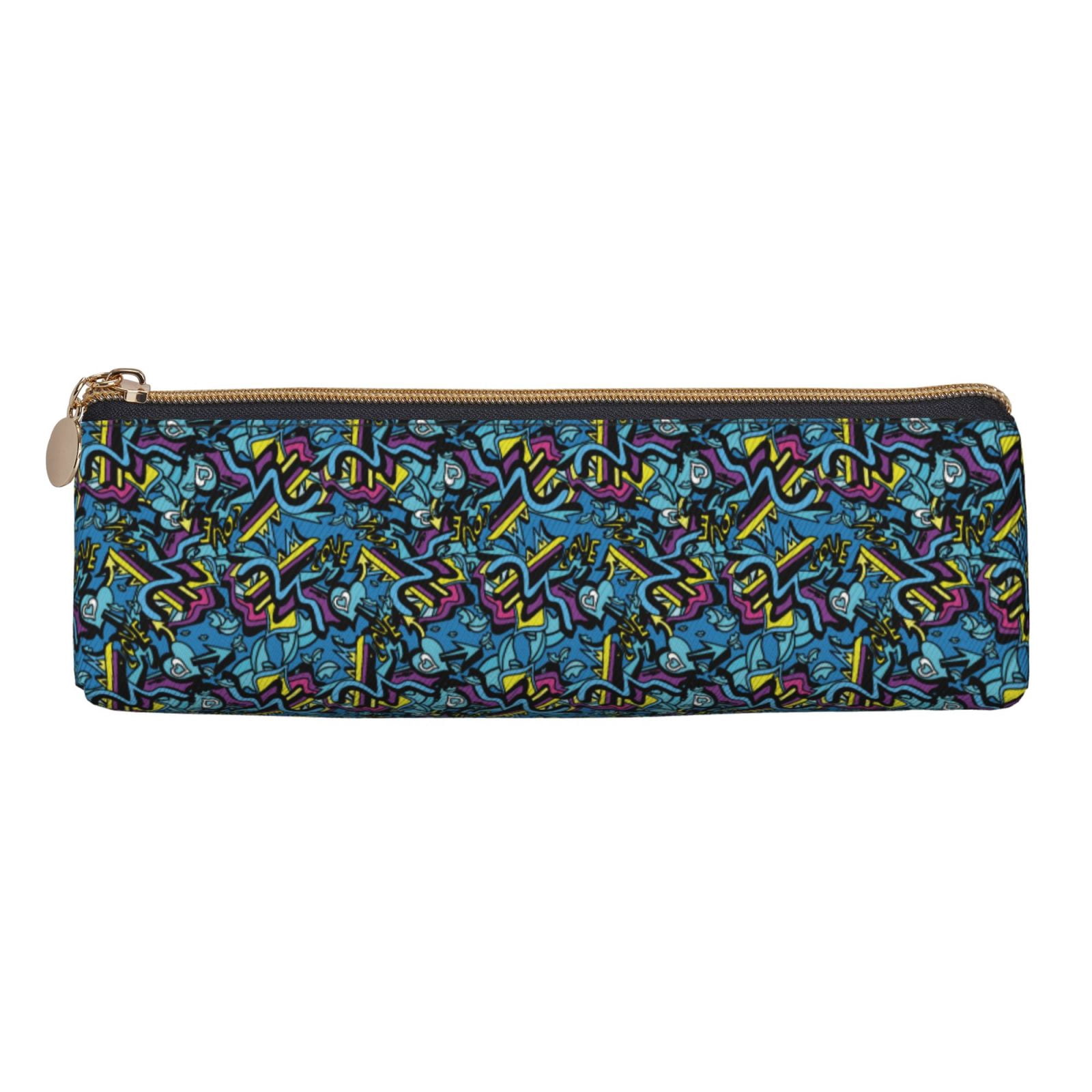 Rocae Love Music for Leather Pencil Case - Zippered Pen Case Stationery ...