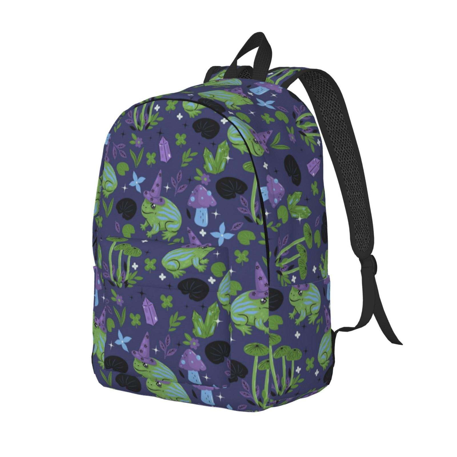 Rocae Magic Toads in Hats for Canvas College Laptop Backpack for Men ...