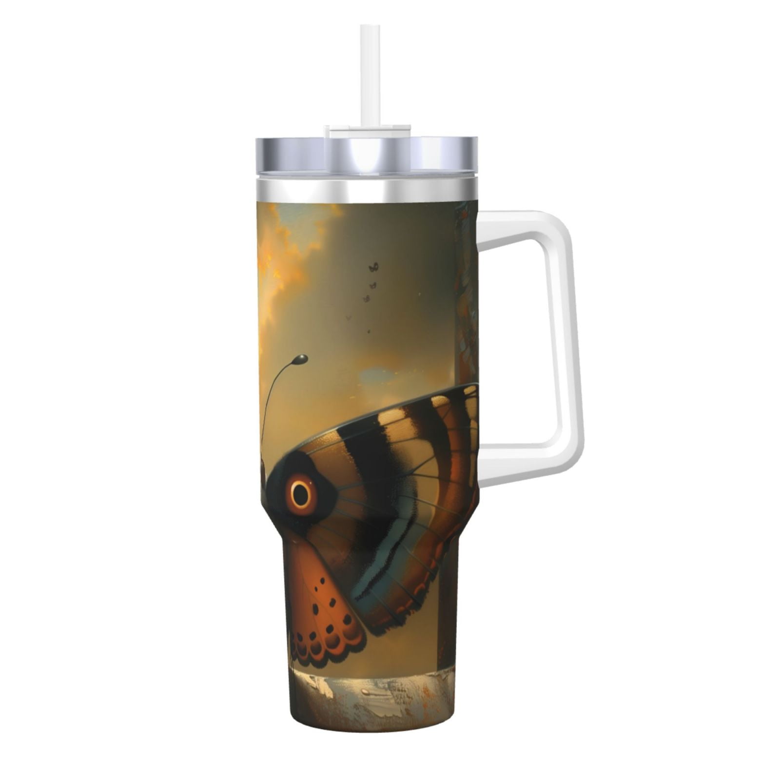 Rocae Majestic Butterfly Sunset for 40OZ Ice Bully With Handle Keeps ...