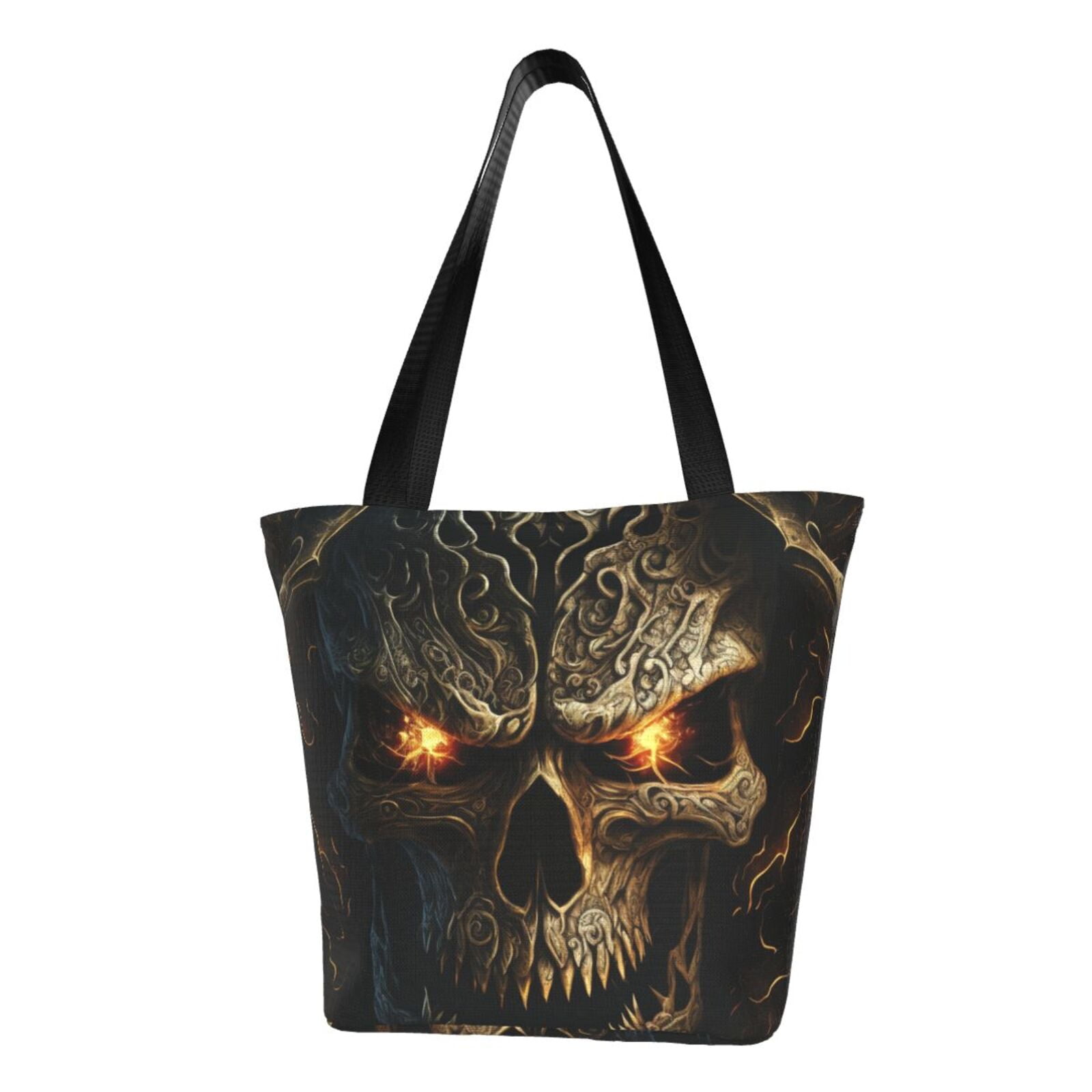 Rocae Metal Evil Skull for Shoulder Bags for Women Tote Bag for Women ...