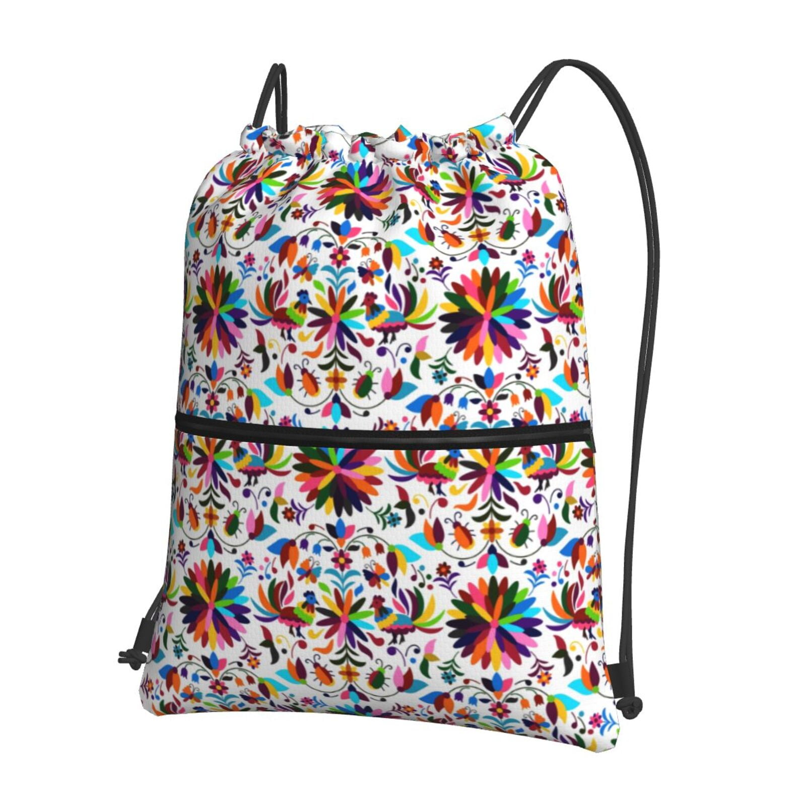 Rocae Mexican Bright Style for Drawstring zipper Backpack Gym Backpack ...