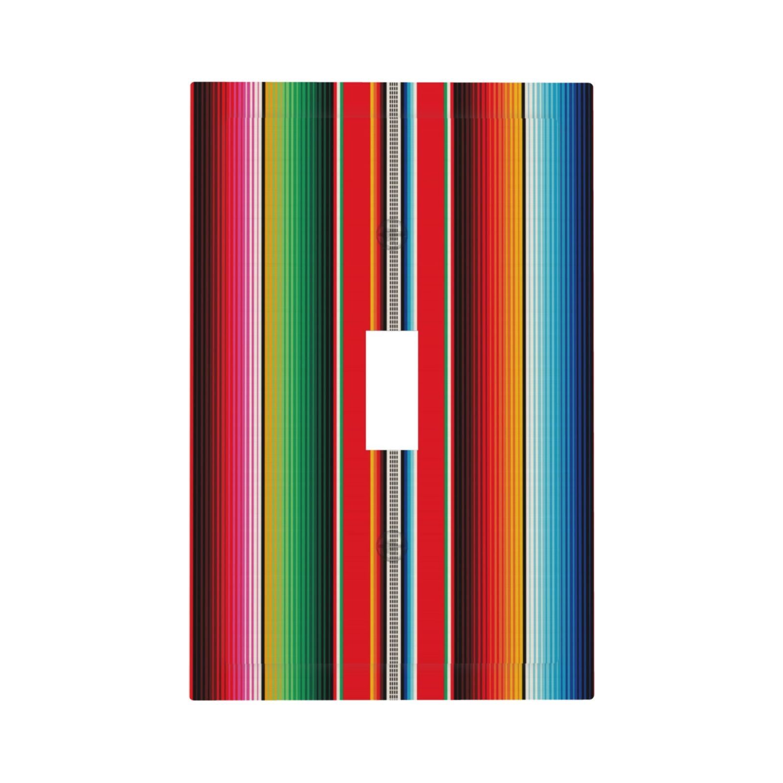 Rocae Mexican Serape Blanket Stripes for Decorator Light Switch or ...