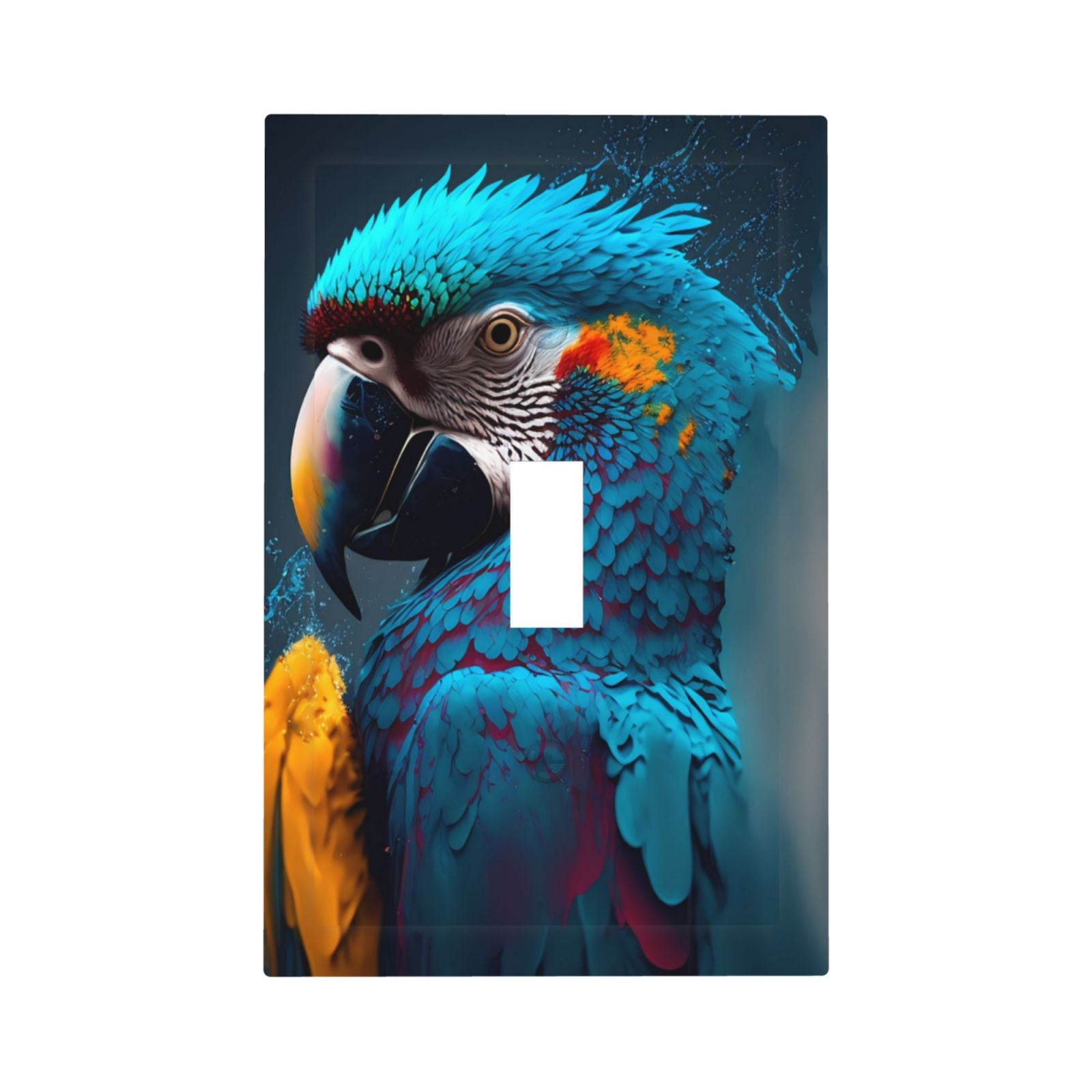Rocae Modern Style Blue Parrot for Decorator Light Switch or Receptacle ...