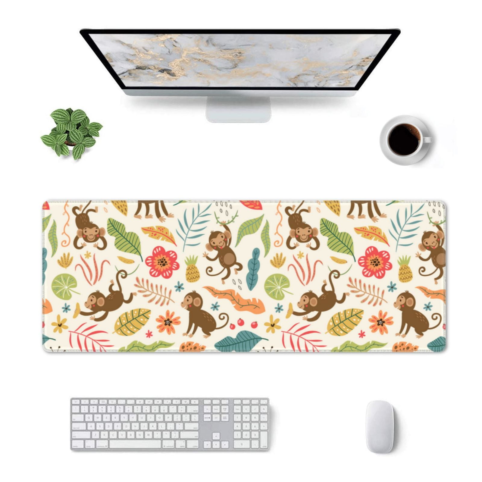 Rocae Monkeys in the Jungle for Gaming Mouse Pad, Mouse Pad Large ...