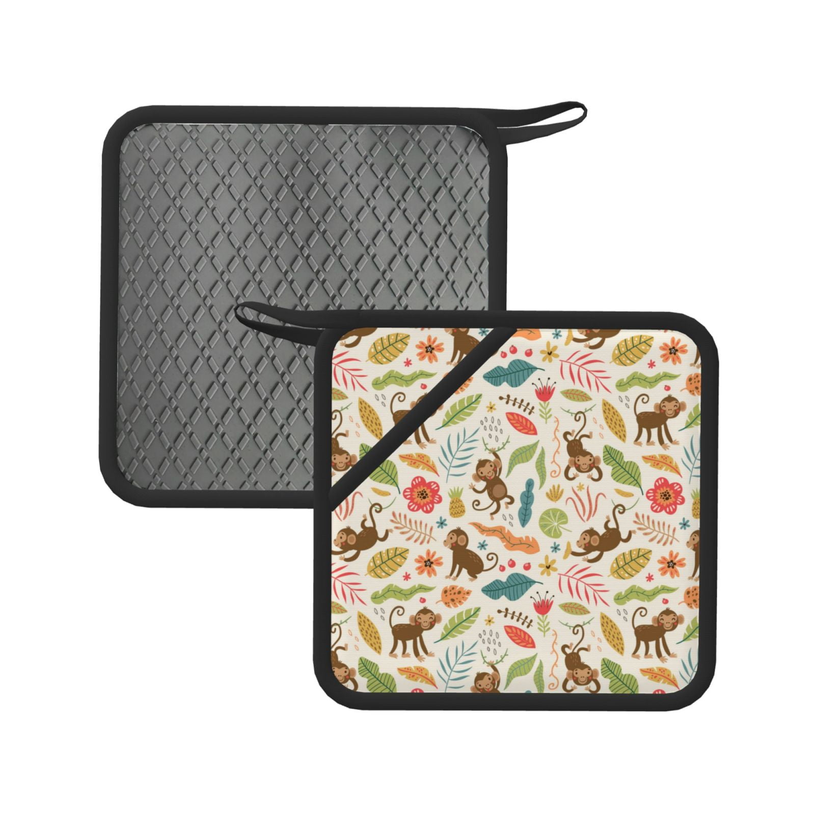 Rocae Monkeys in the Jungle for Square Silicone Anti-scalding Mat ...