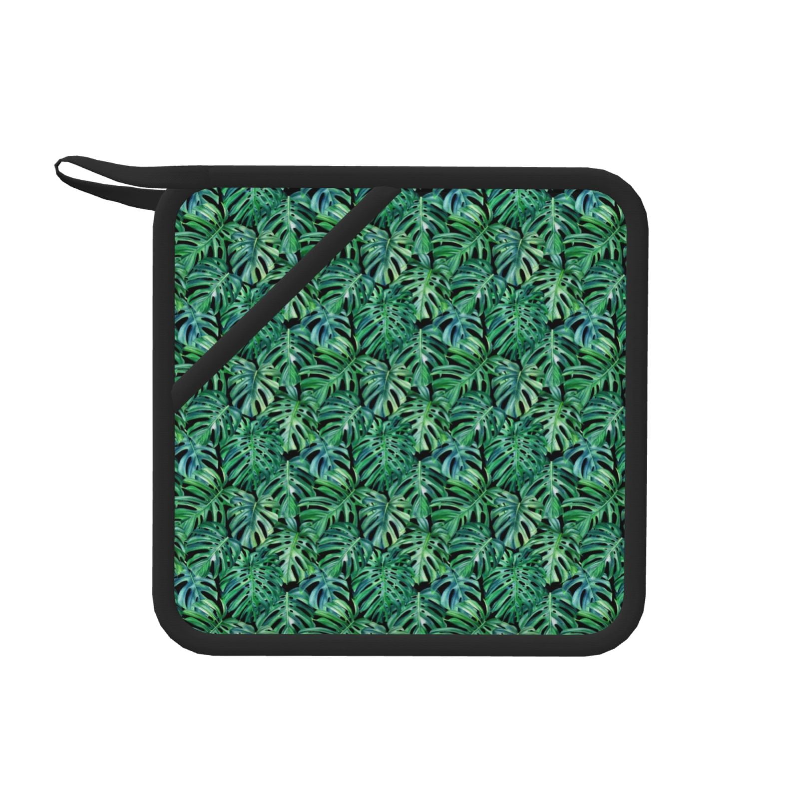 Rocae Monstera Leaves for Square Silicone Anti-scalding Mat Trivet Hot ...