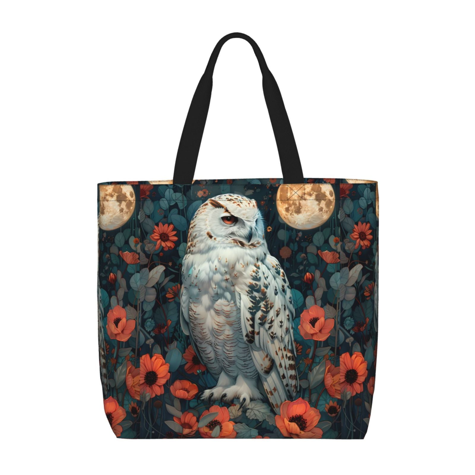 Rocae Moon Flower White Owl for Features A Uniquely Designed,Large ...