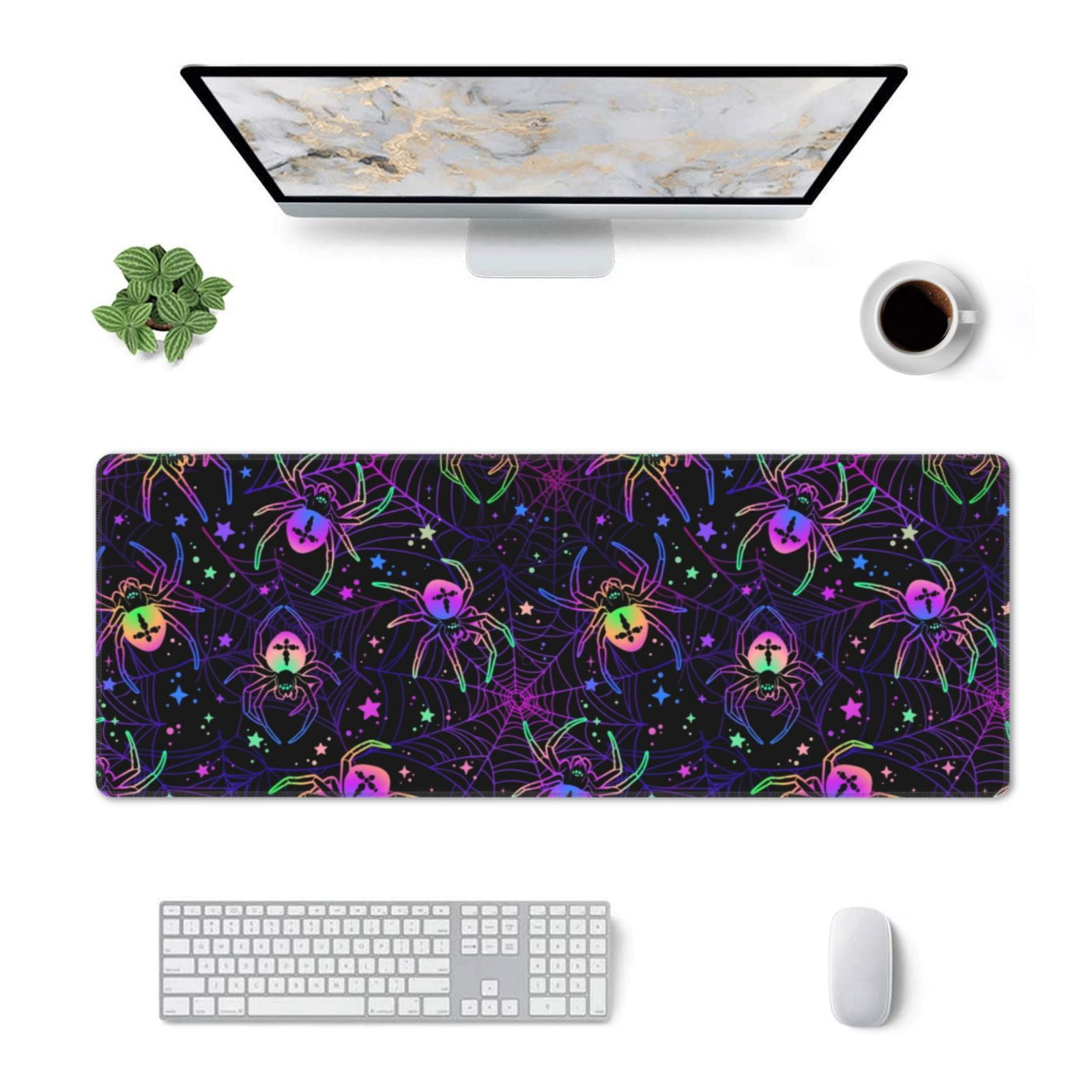Rocae Multi-colored Spiders for Gaming Mouse Pad, Mouse Pad Large ...