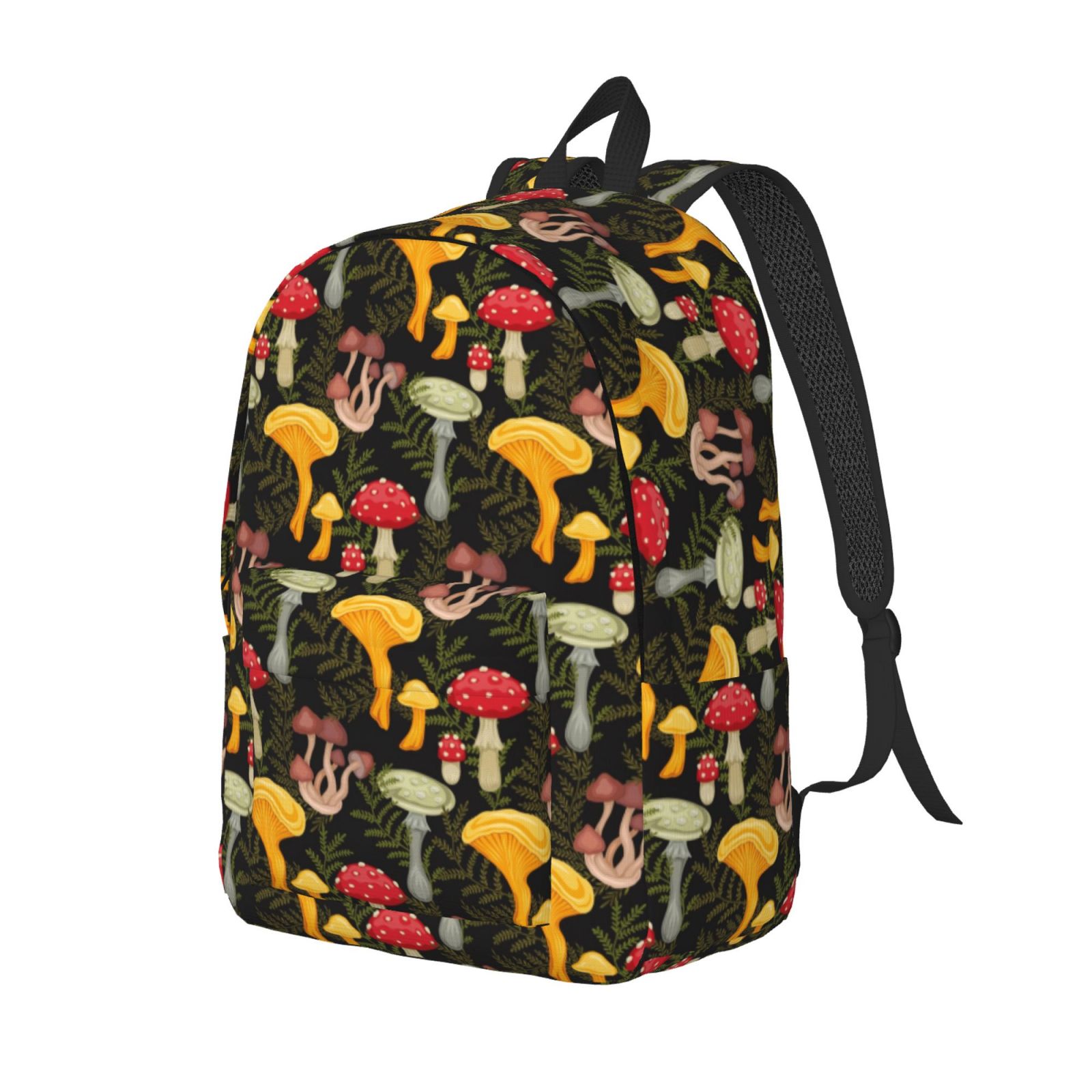 Rocae Mushrooms And Fern Stems for Canvas College Laptop Backpack for ...