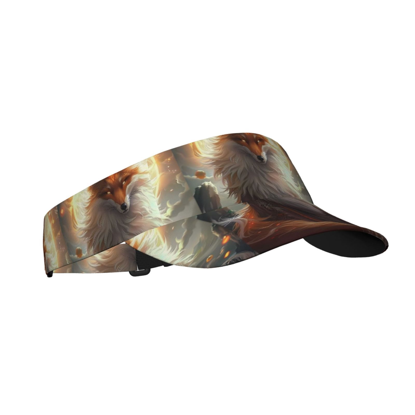 Rocae Mystic Fox With Halo for Sport Sun Visor Hats Adjustable Empty ...