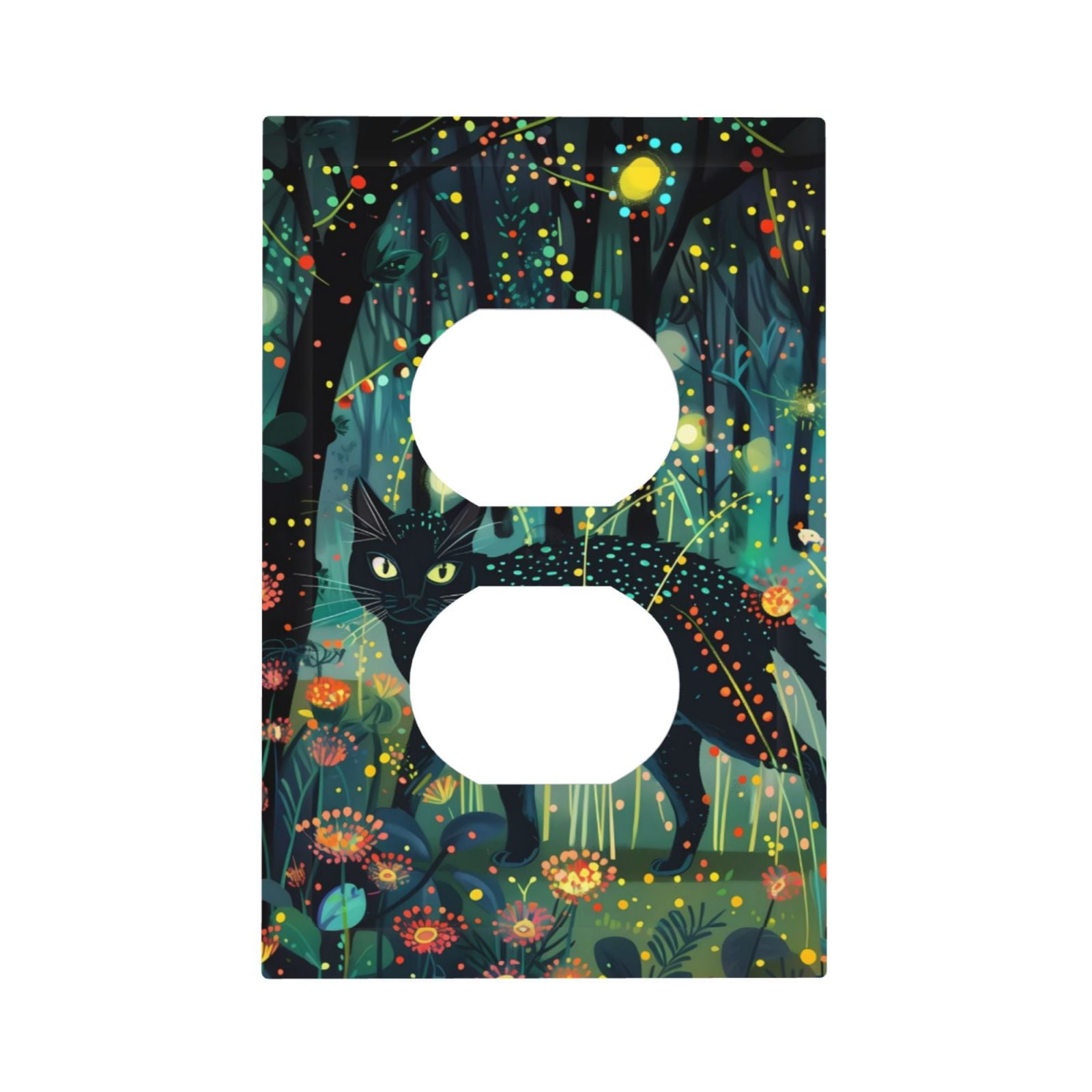 Rocae Mystical Black Cat Fireflies for Decorator Light Switch or ...