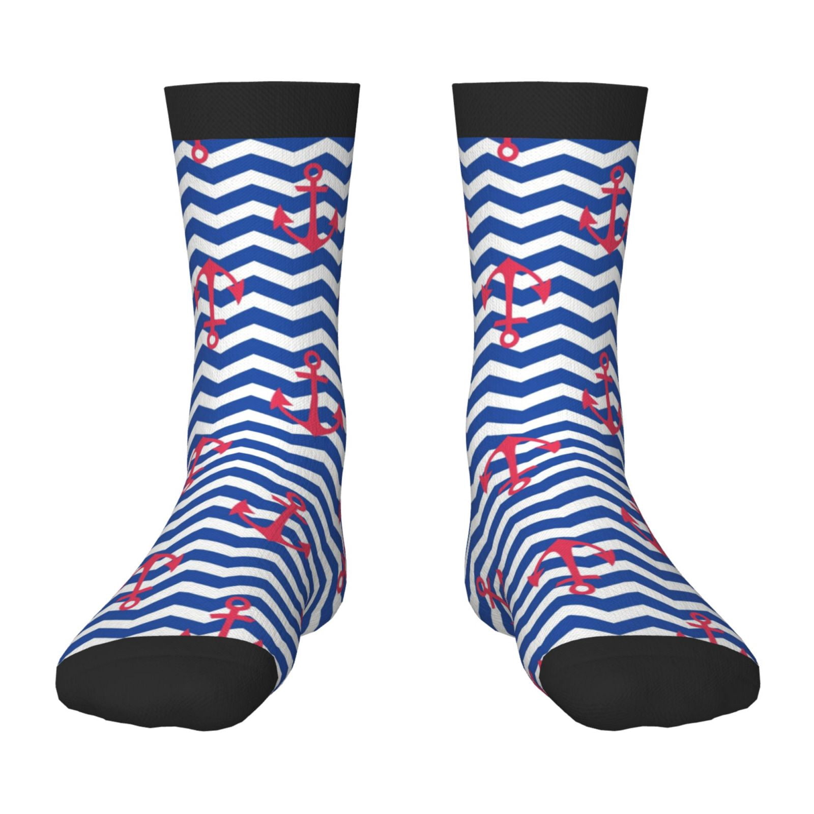 Rocae Nautical Anchors for Girls Boys Crew Socks,Children's Socks, Kids ...