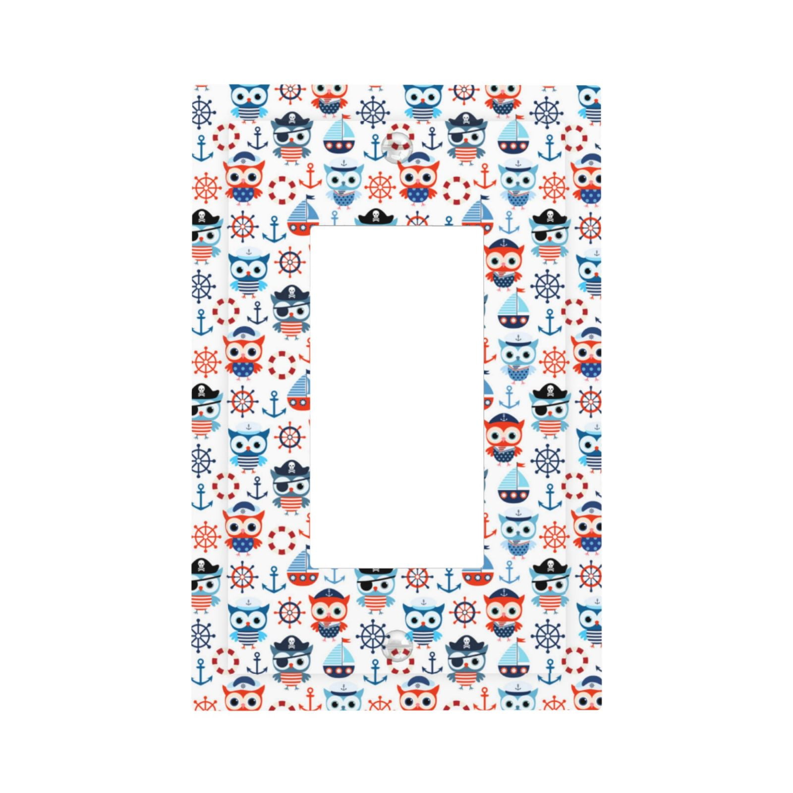 Rocae Nautical And Pirate Owls for Decorator Light Switch or Receptacle ...