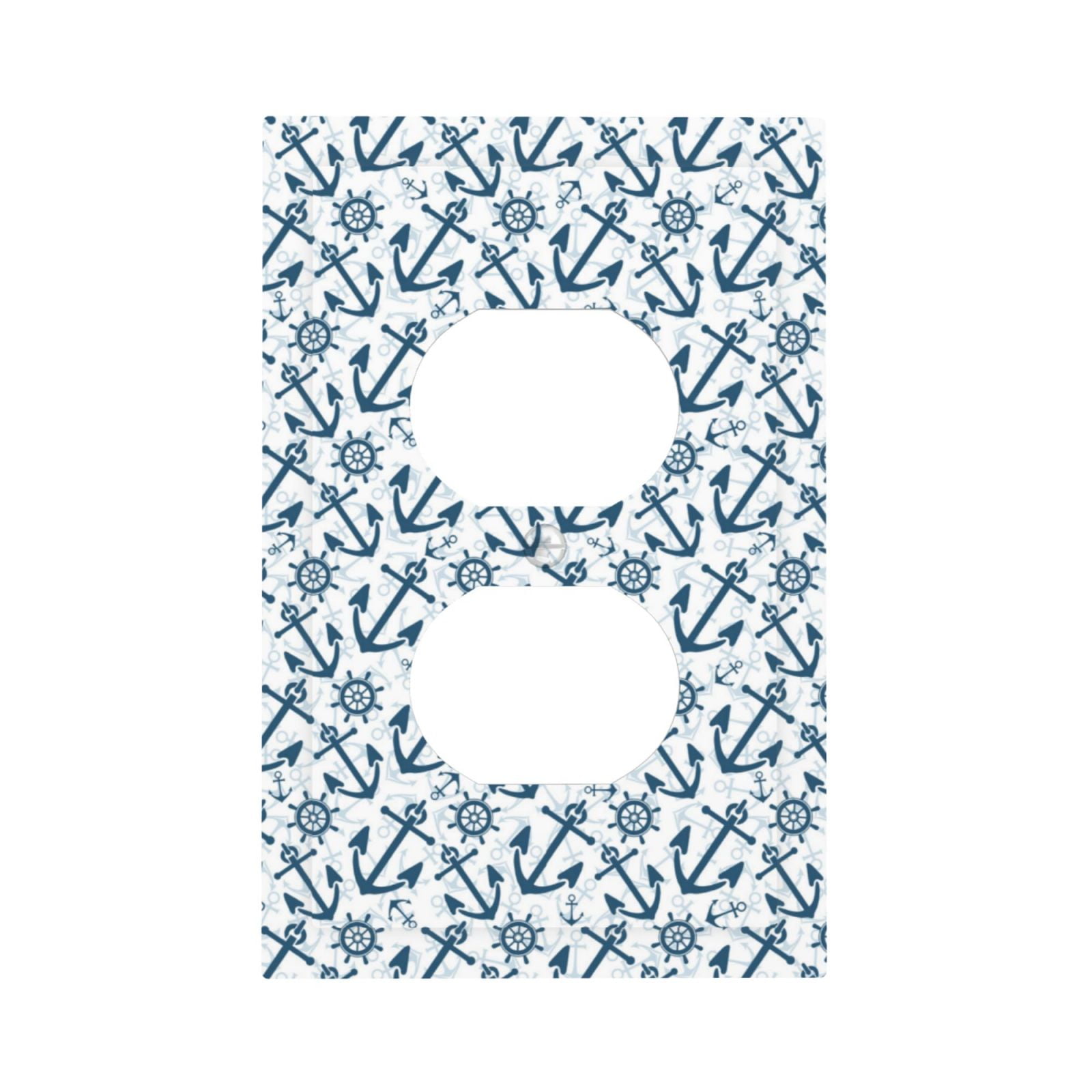 Rocae Nautical Theme Anchors for Decorator Light Switch or Receptacle ...