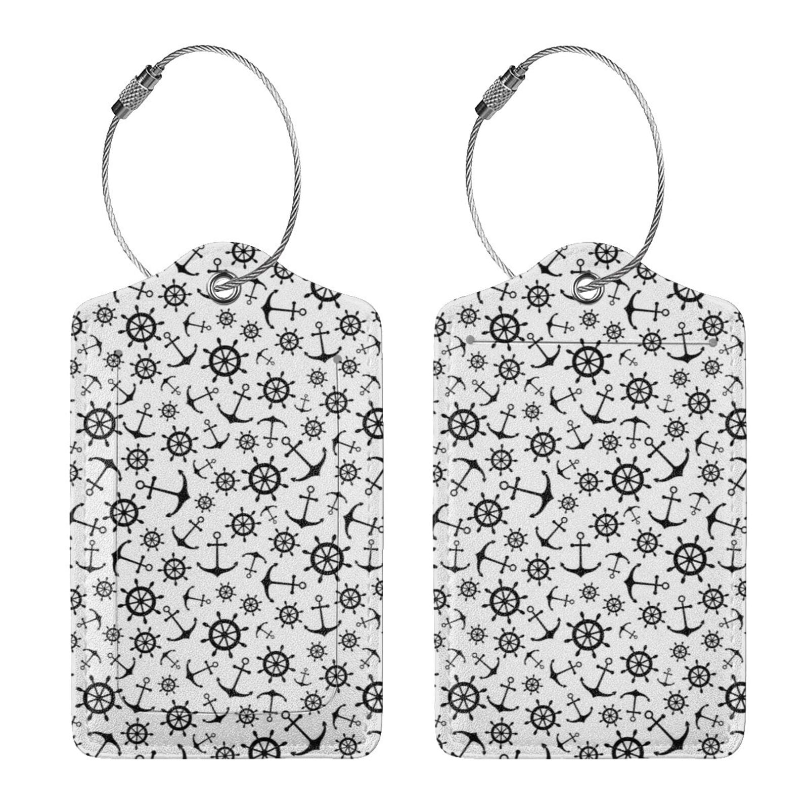 Rocae Nautical Themed Simple Anchors for Leather Luggage Baggage Tags ...