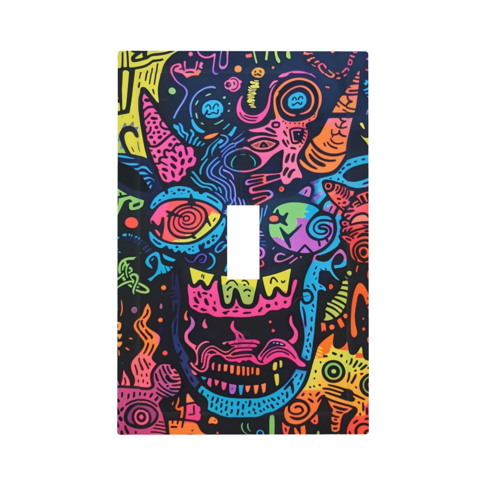 Rocae Neon Graffiti Urban Art for Decorator Light Switch or Receptacle ...