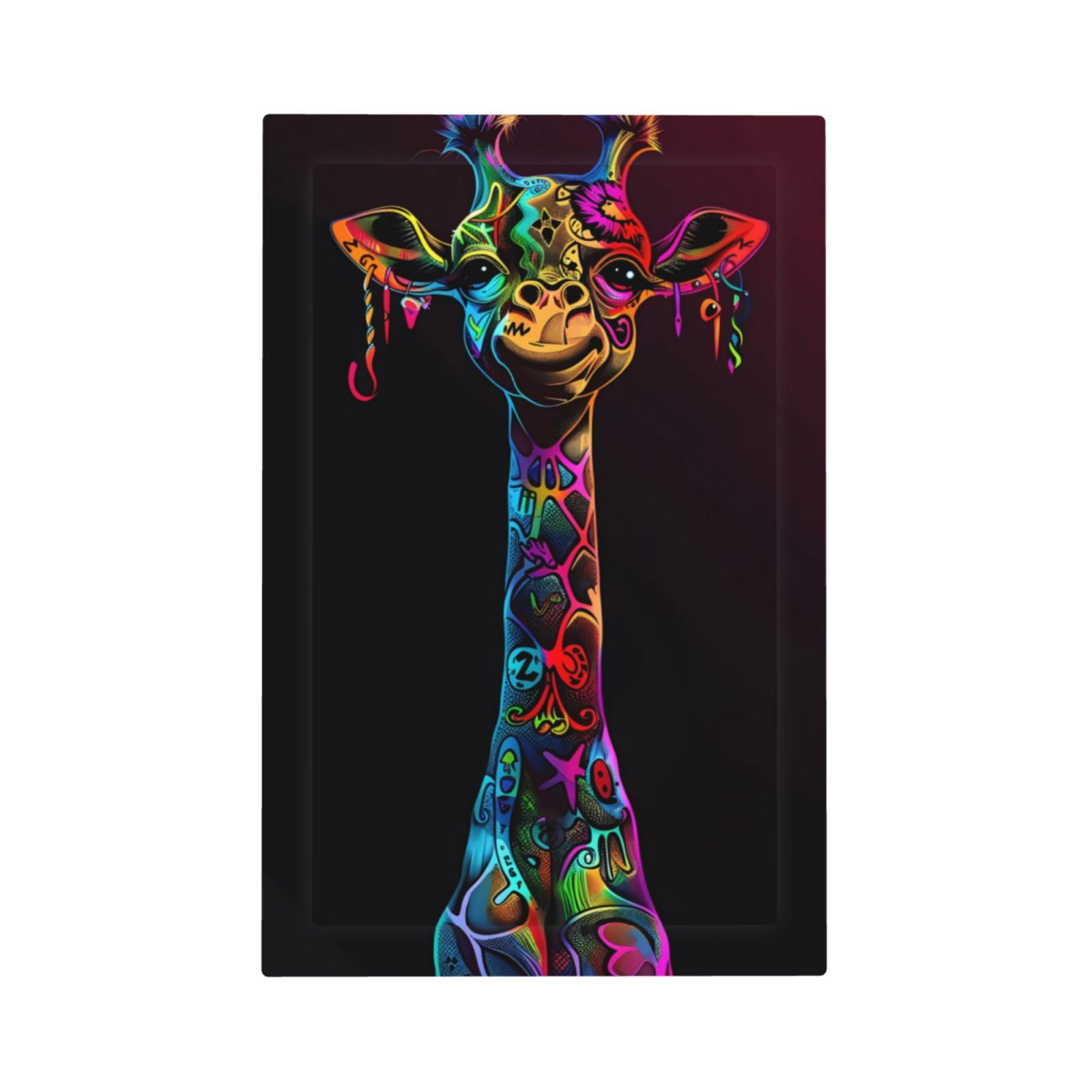Rocae Neon Psychedelic Giraffe for Decorator Light Switch or Receptacle ...