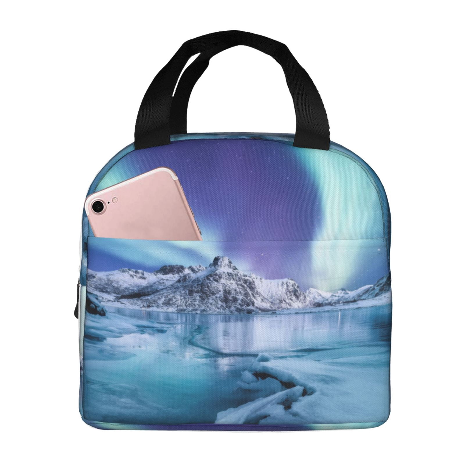 Rocae Night At Lake Aurora 1 for Insulated Lunch Bag for Women Men ...
