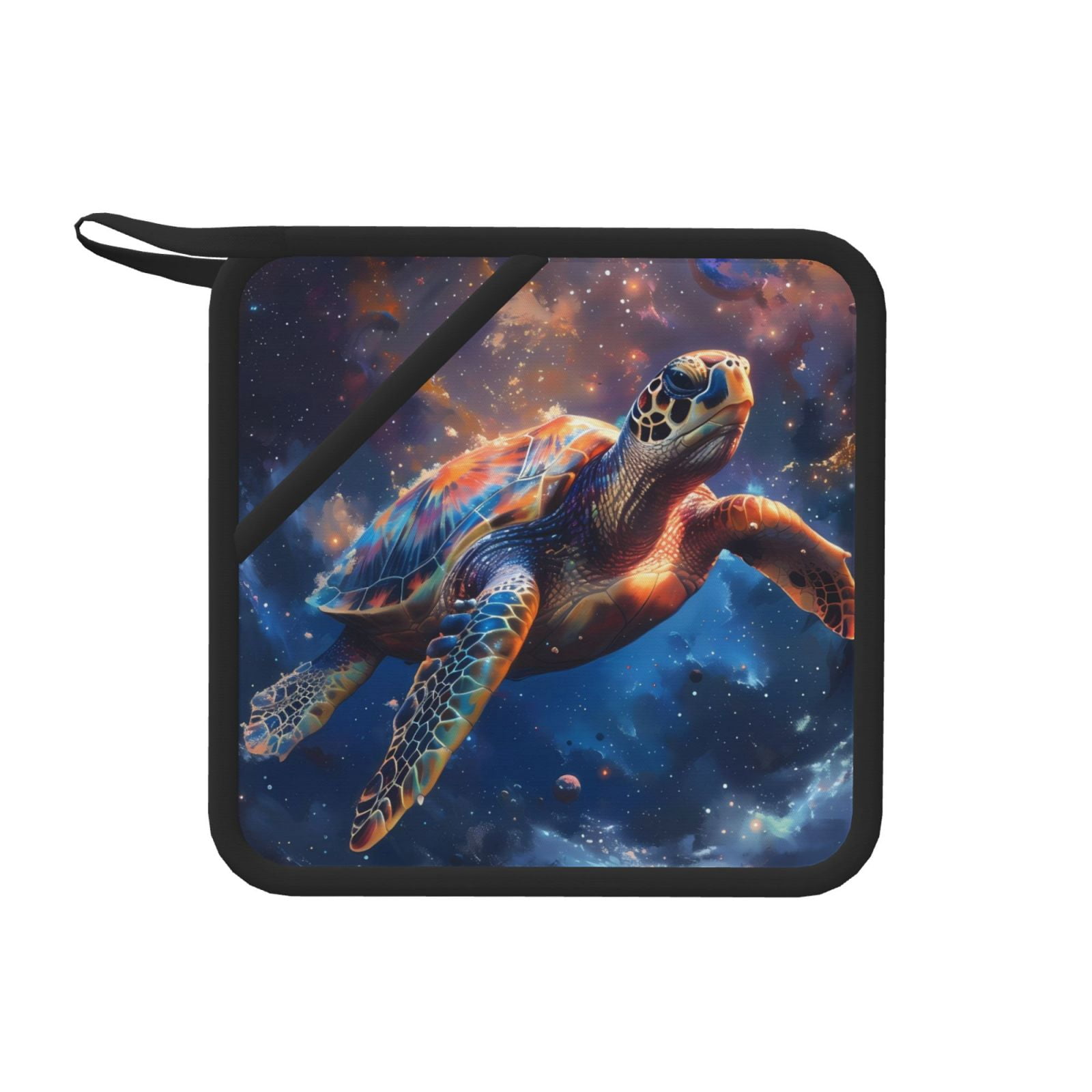 Rocae Night Sky Turtle for Square Silicone Anti-scalding Mat Trivet Hot ...