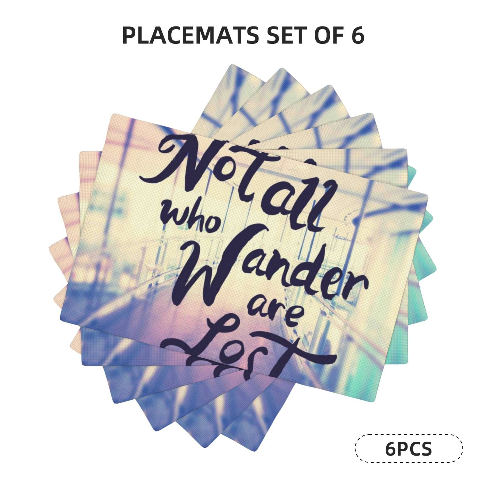 Rocae Not All Those Who Wander Are Lost Printed Heat Resistant Place ...