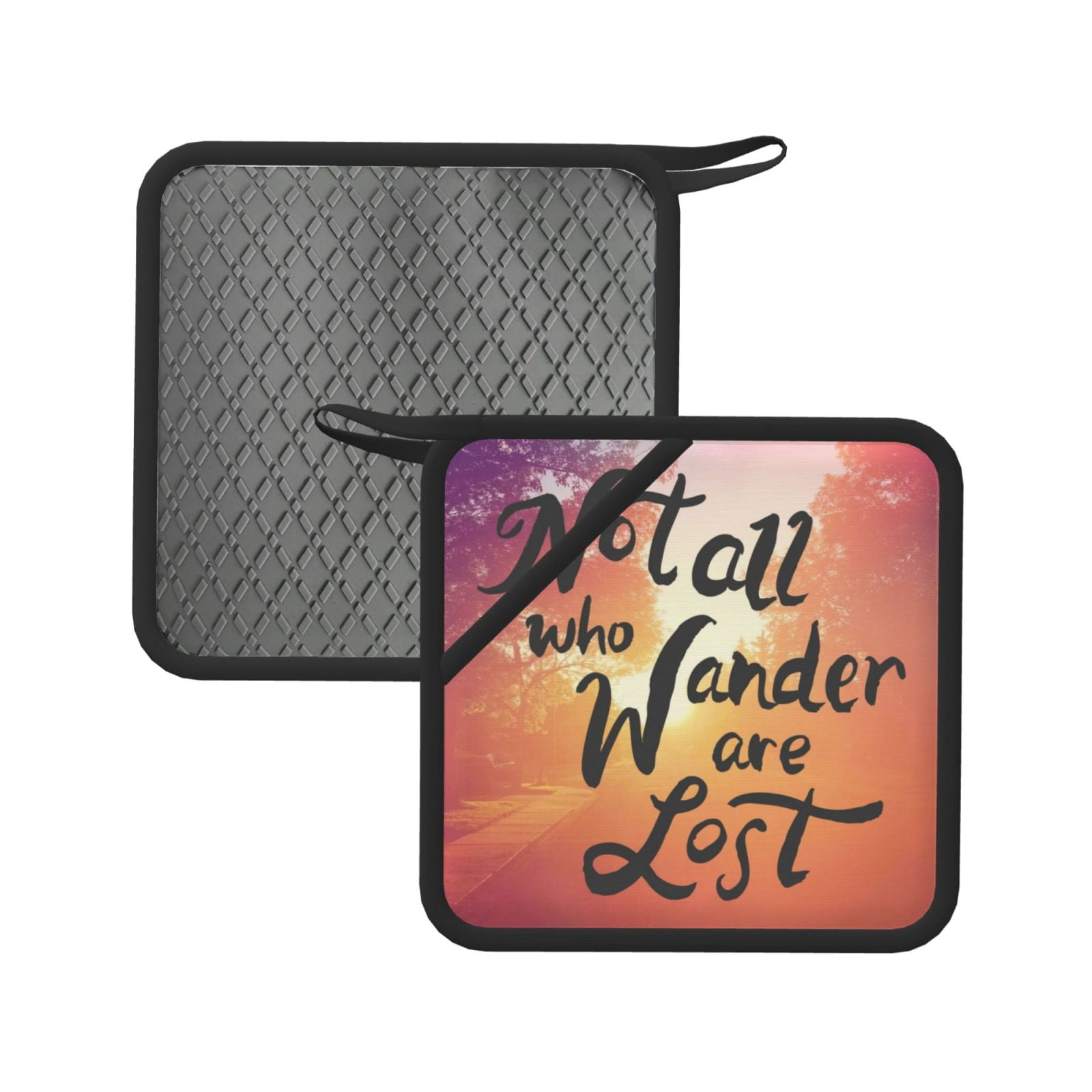 Rocae Not All Who Wander Are Lost for Square Silicone Anti-scalding Mat ...