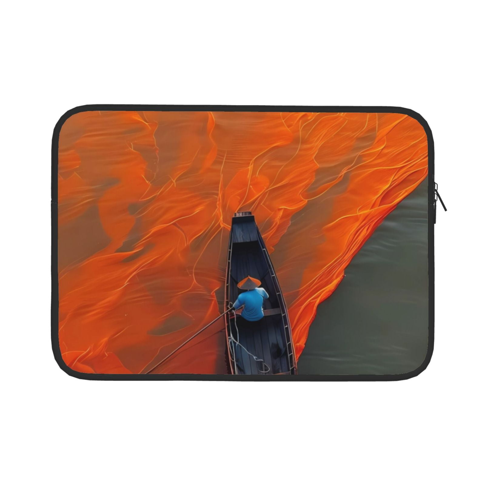 Rocae Orange Net Fishing Boat for Classic Slim Ergonomic Briefcase and ...