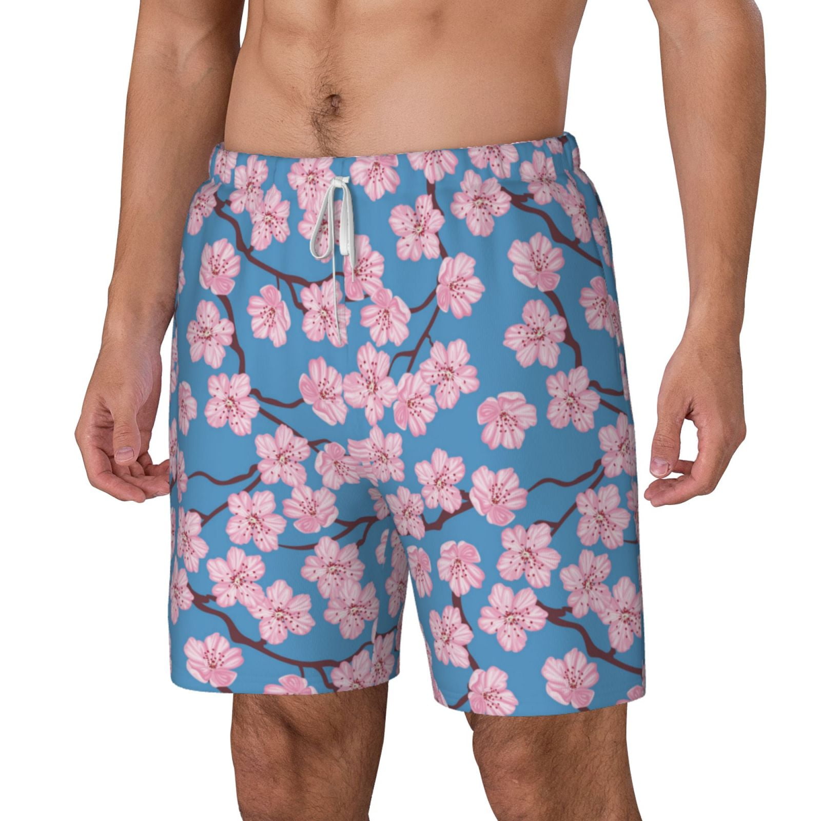 Rocae Orchids Flowers for Men's Swim Trunks Quick Dry With Two Side ...