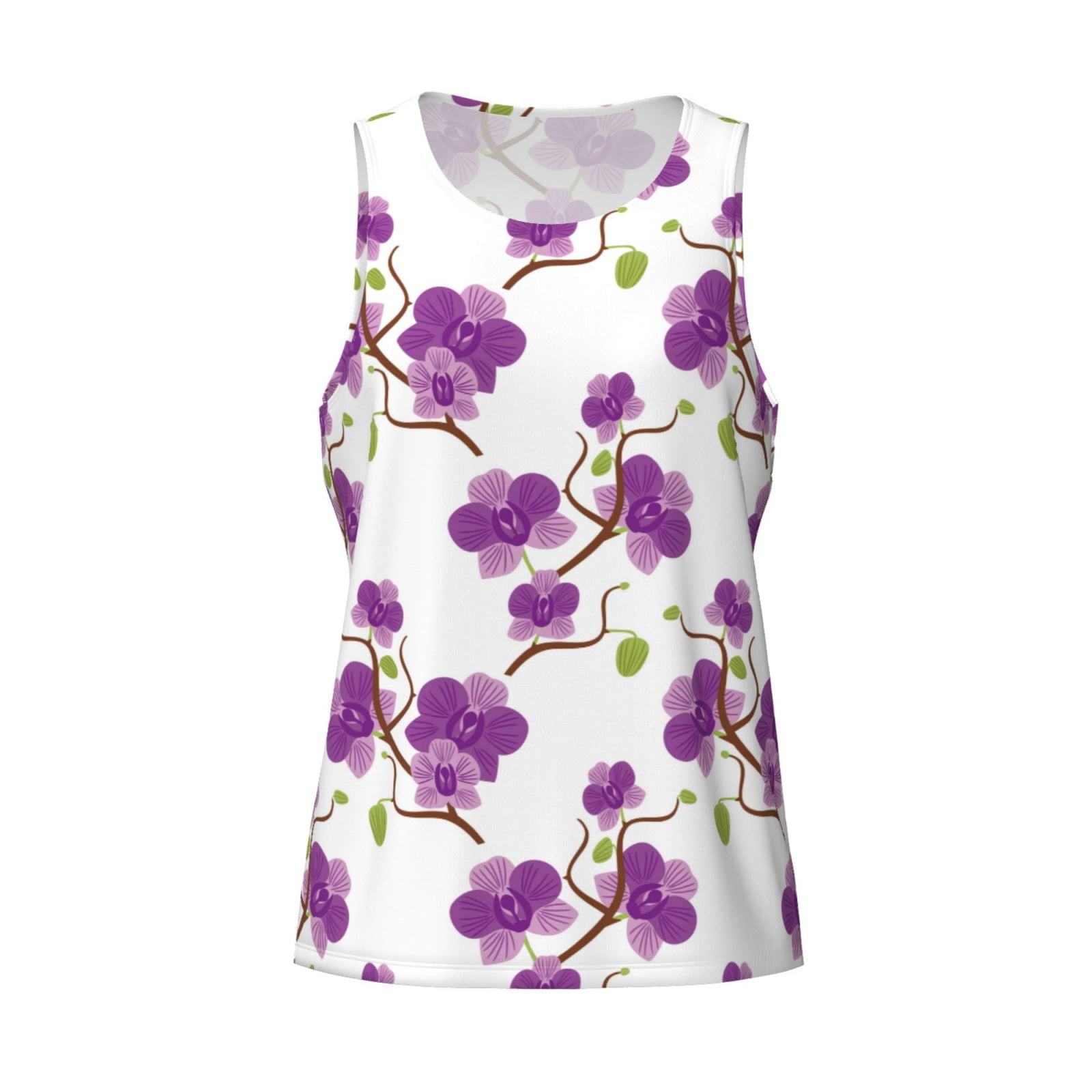 Rocae Orchids Flowers for Men's Workout Tank Top Men's Running Tank Top ...