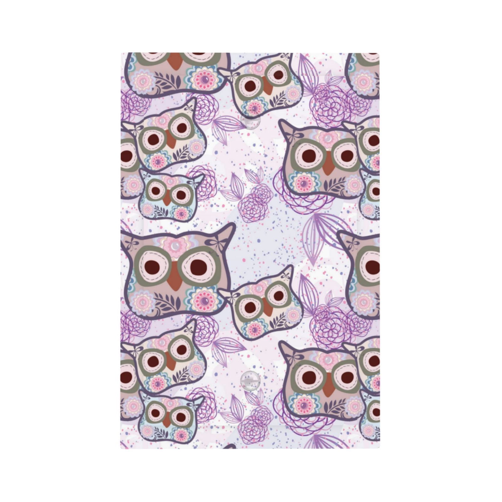 Rocae Owl And Floral for Decorator Light Switch or Receptacle Outlet ...