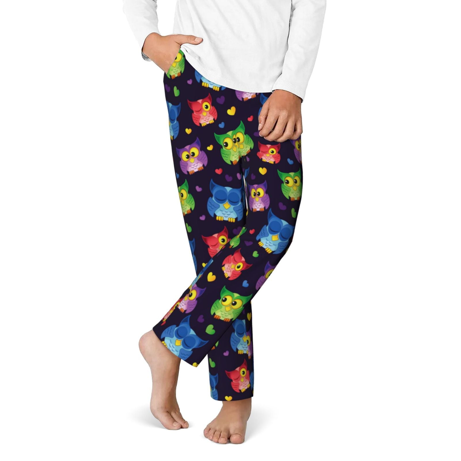 Rocae Owls And Hearts for Teenagers' Pajama Pants,Girls lounge pants ...