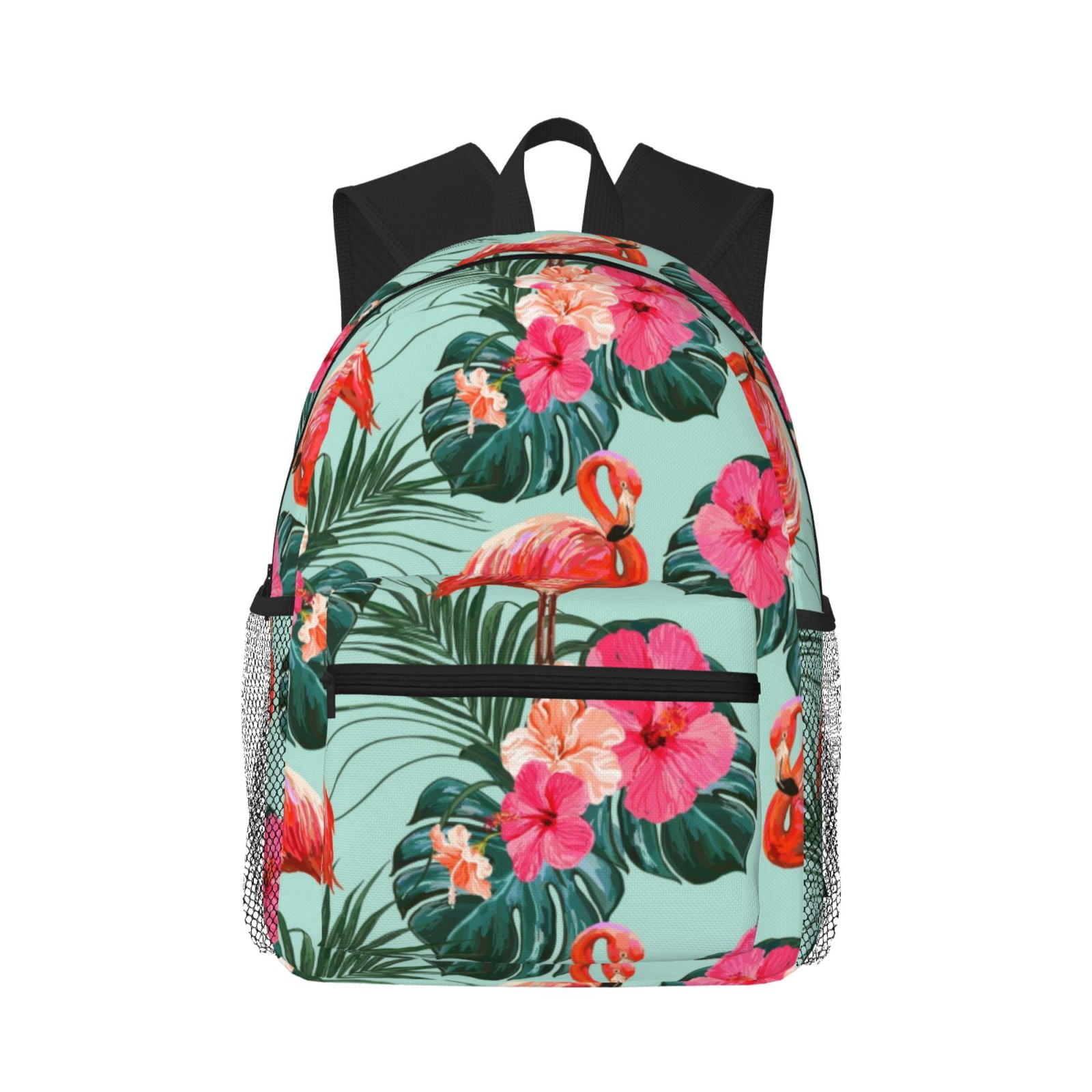 Rocae Palm Leaves Flamingo for Lightweight Casual Backpack Travel ...