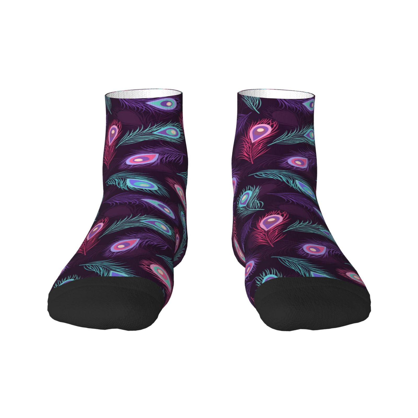 Rocae Peacock Feathers3 for Premium Adult Socks,Comfortable, Breathable ...