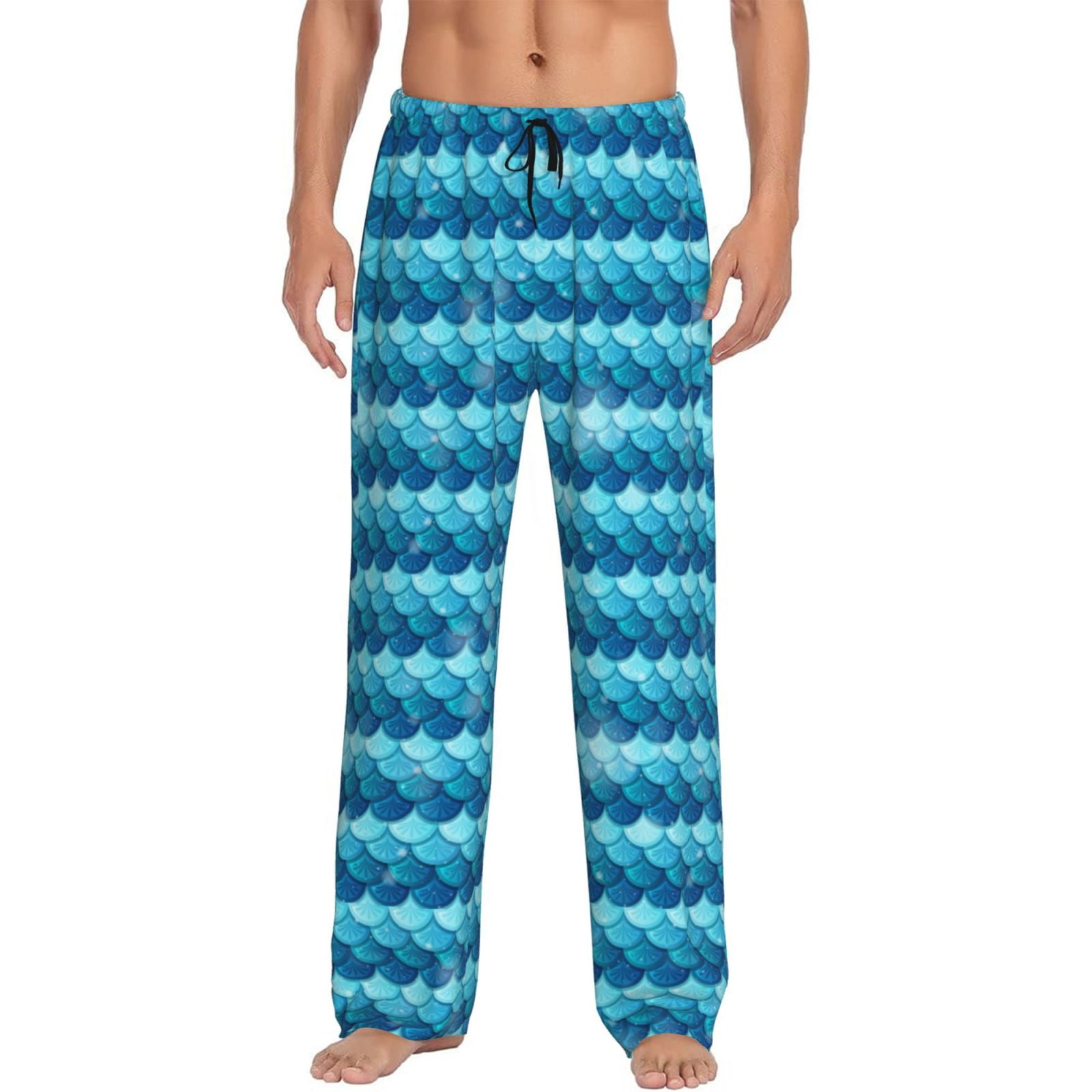 Rocae Pearlescent Scales Mens Pajama Pants Pj Pants Mens Lounge Pants ...