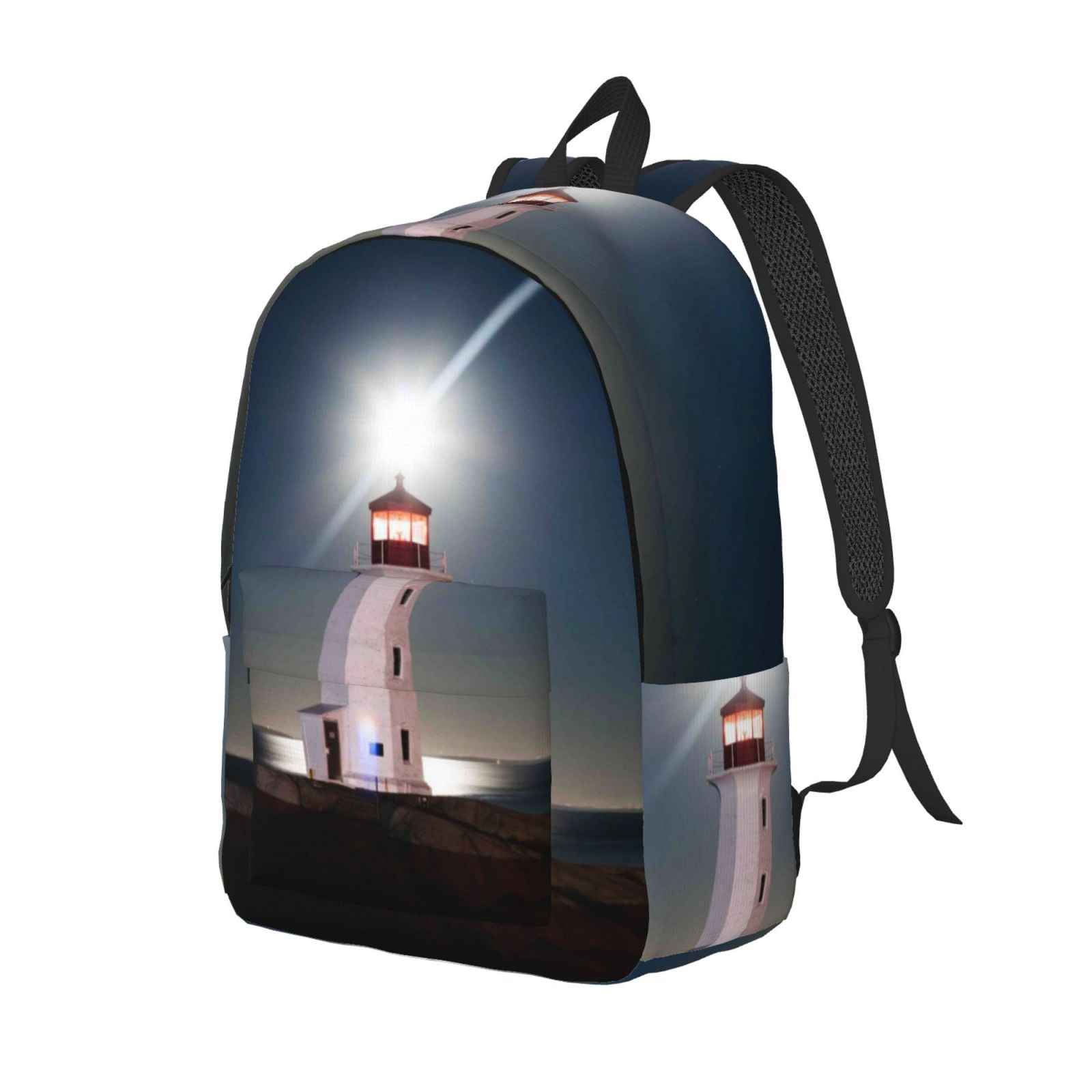 Rocae Peggy's Cove Lighthouse for Canvas College Laptop Backpack for ...