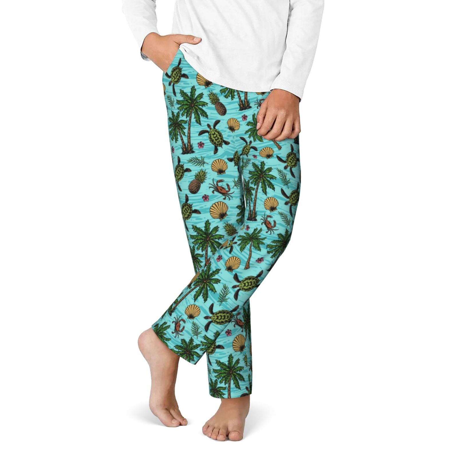 Rocae Pineapple Sea Turtle for Teenagers' Pajama Pants,Girls lounge ...