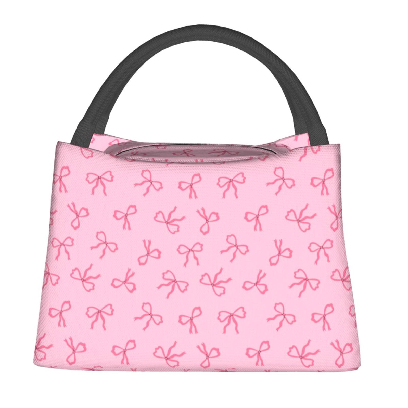 Rocae Pink Bows for Insulated Lunch Bag for Women Men,Large Lunch Box ...