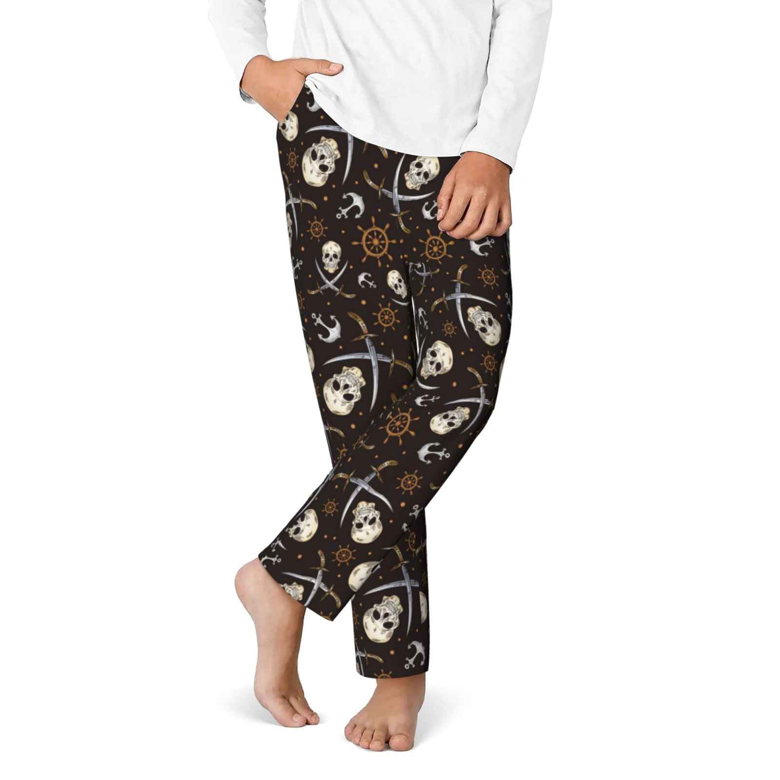 Rocae Pirate Skulls for Teenagers' Pajama Pants,Girls lounge pants ...