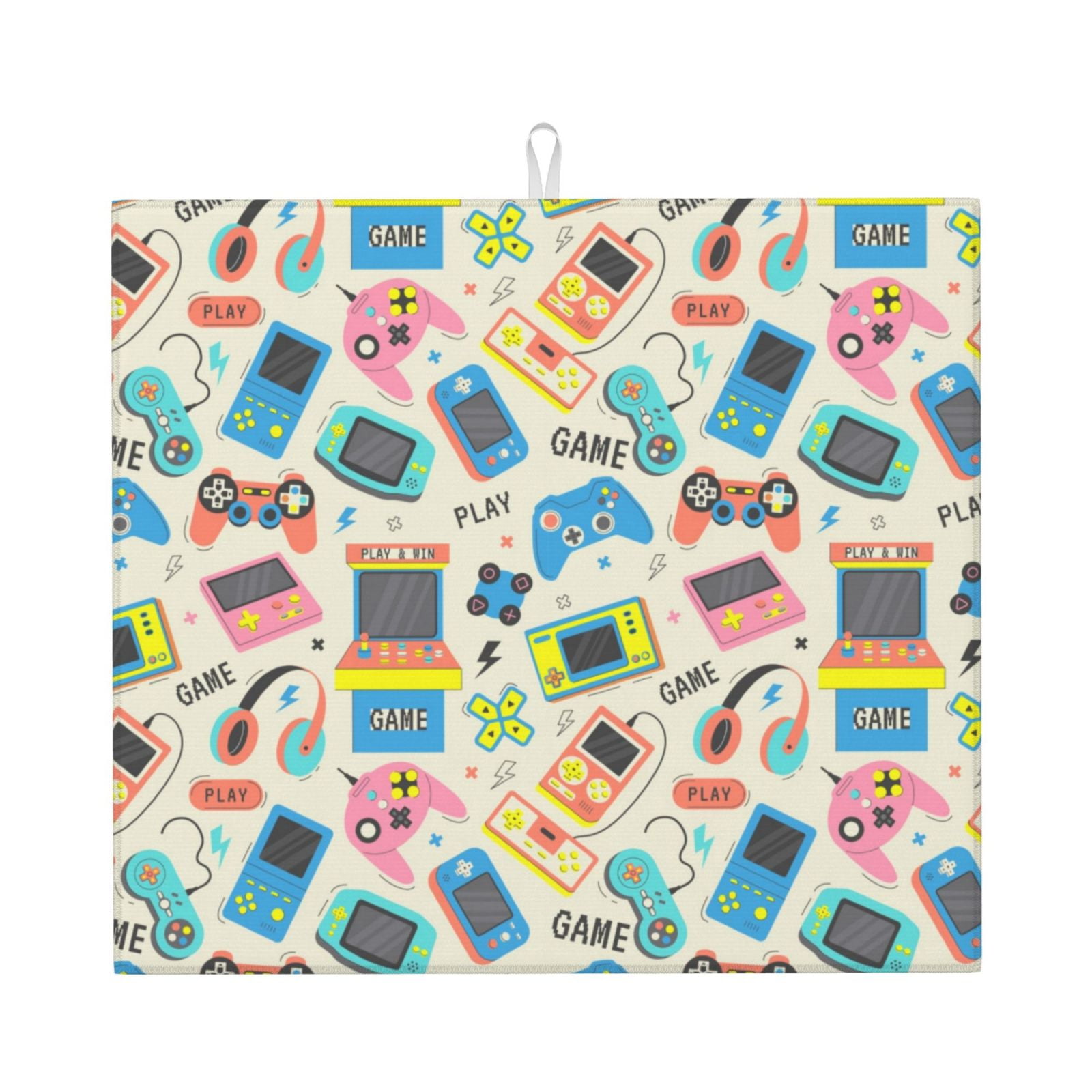 Rocae Playing Video Games for Drying Mat for Kitchen 16*18 inch Easy to ...