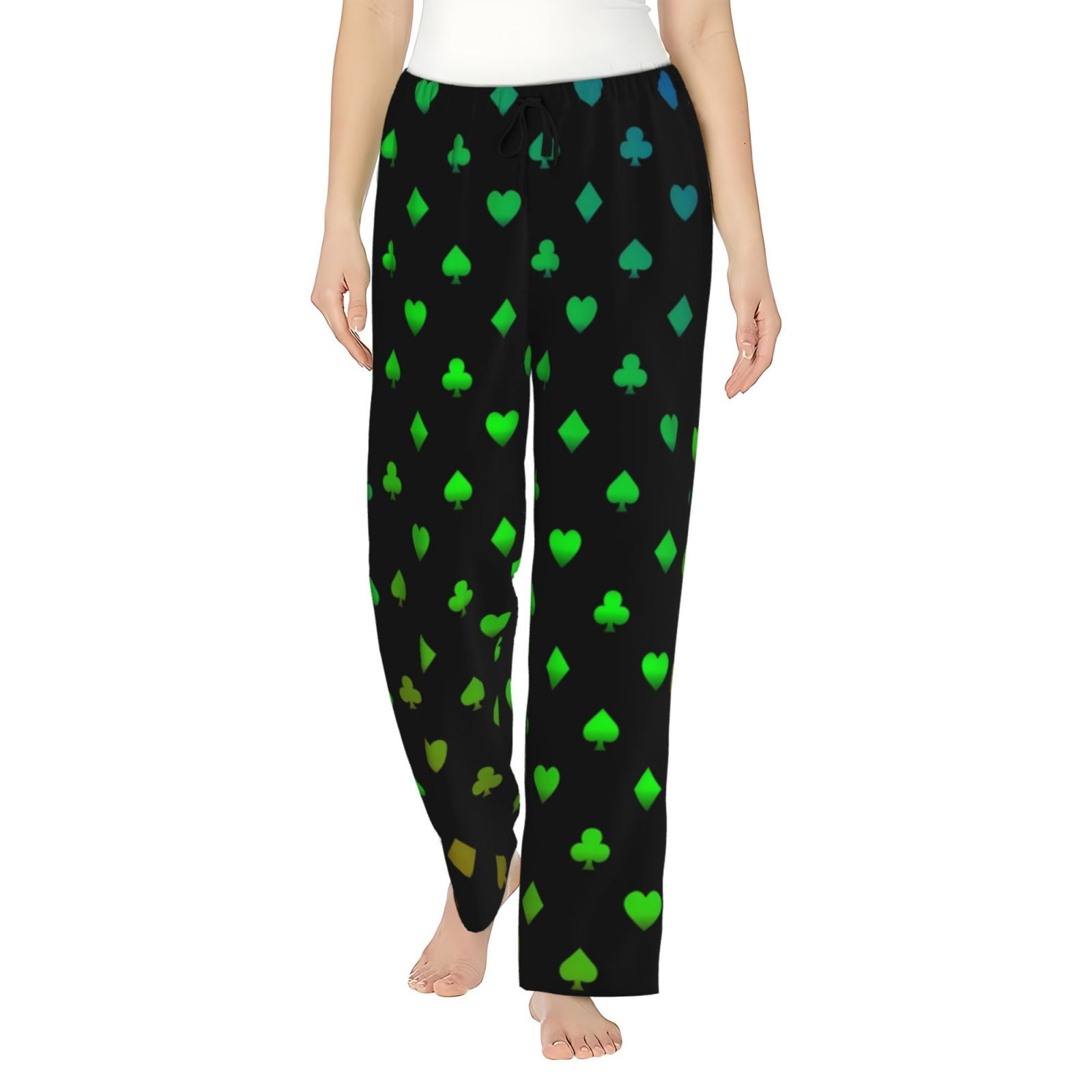 Rocae Poker Shapes for Women's Pajama Pants Pj Pants Lounge Pants-X ...