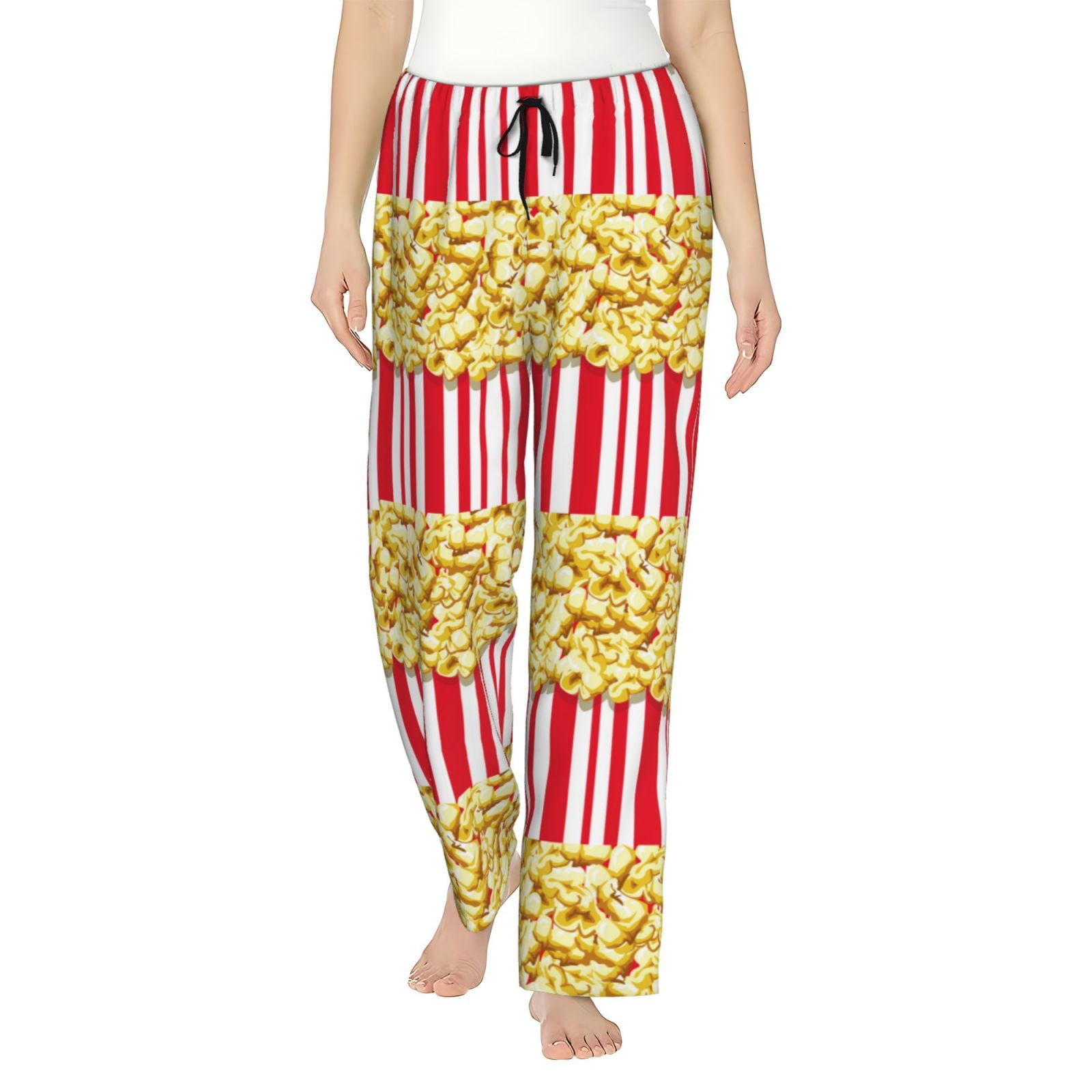 Rocae Popcorn for Women's Pajama Pants Pj Pants Lounge Pants-Small ...
