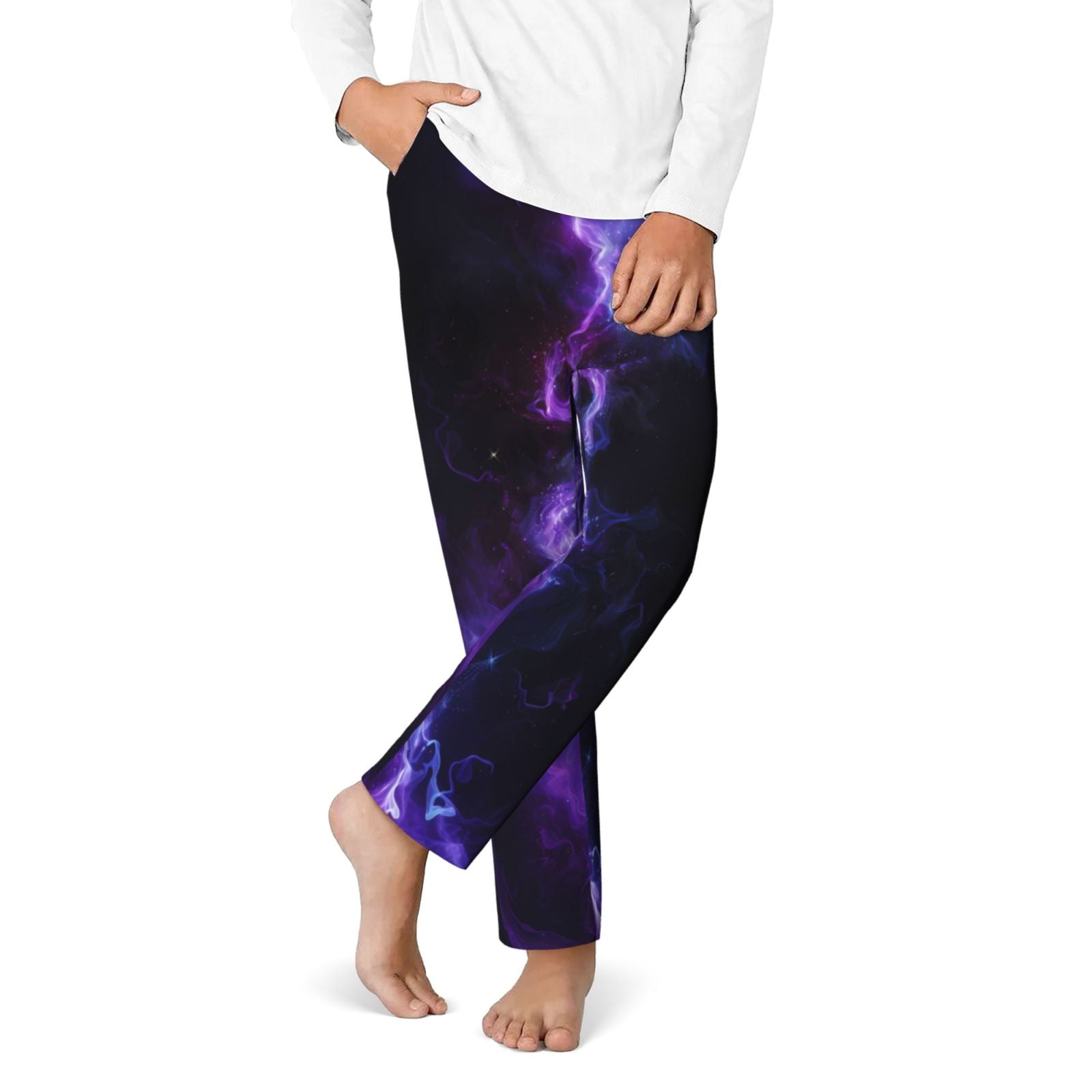 Rocae Purple And Blue Nebula for Teenagers' Pajama Pants,Girls lounge ...