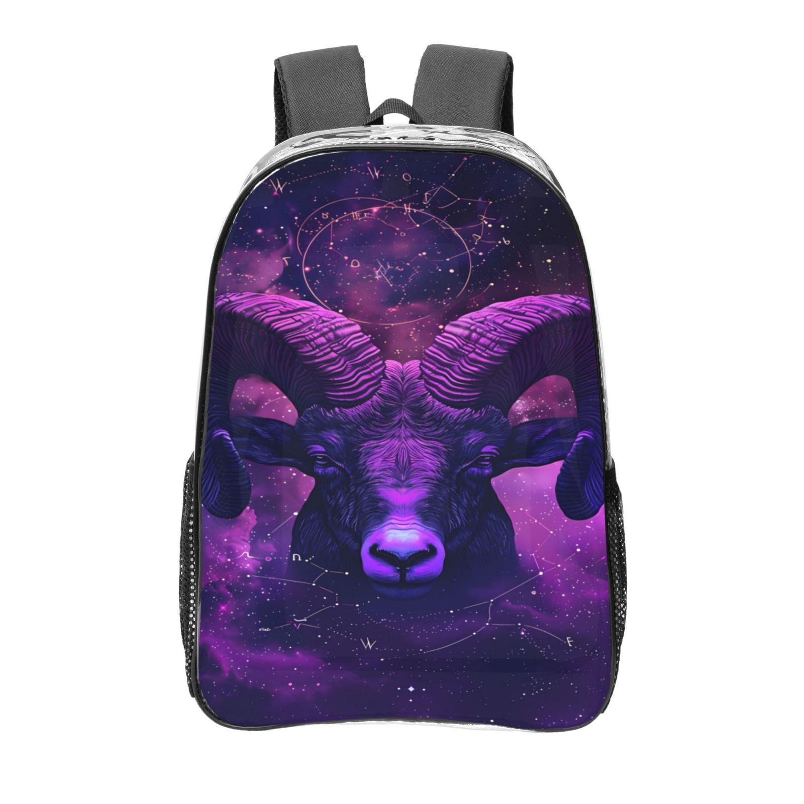 Rocae Purple Starry Sky Antelope for 16inch Clear Backpack Transparent ...