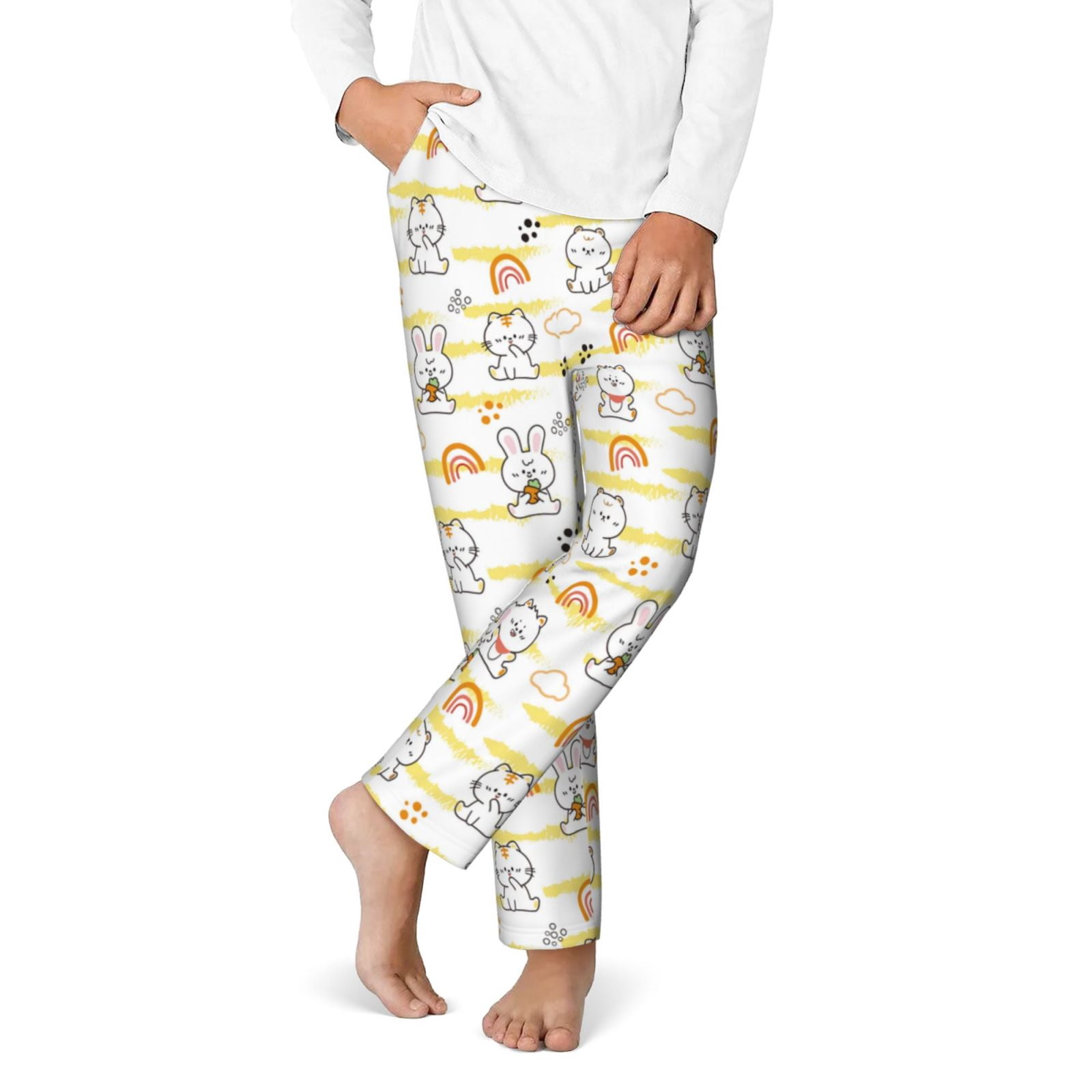 Rocae Rabbit And Milk Tea for Teenagers' Pajama Pants,Girls lounge ...