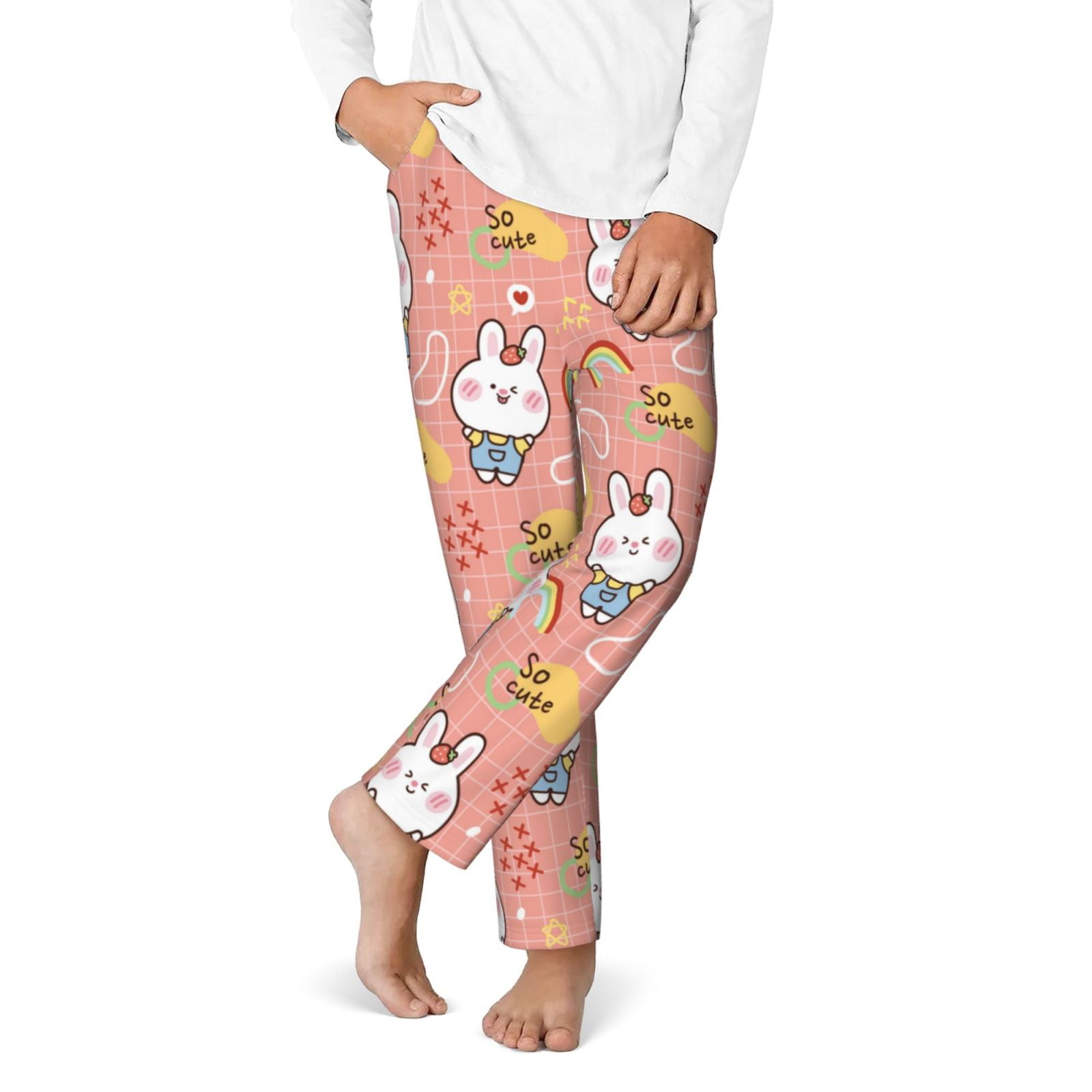 Rocae Rabbit So Cute for Teenagers' Pajama Pants,Girls lounge pants ...