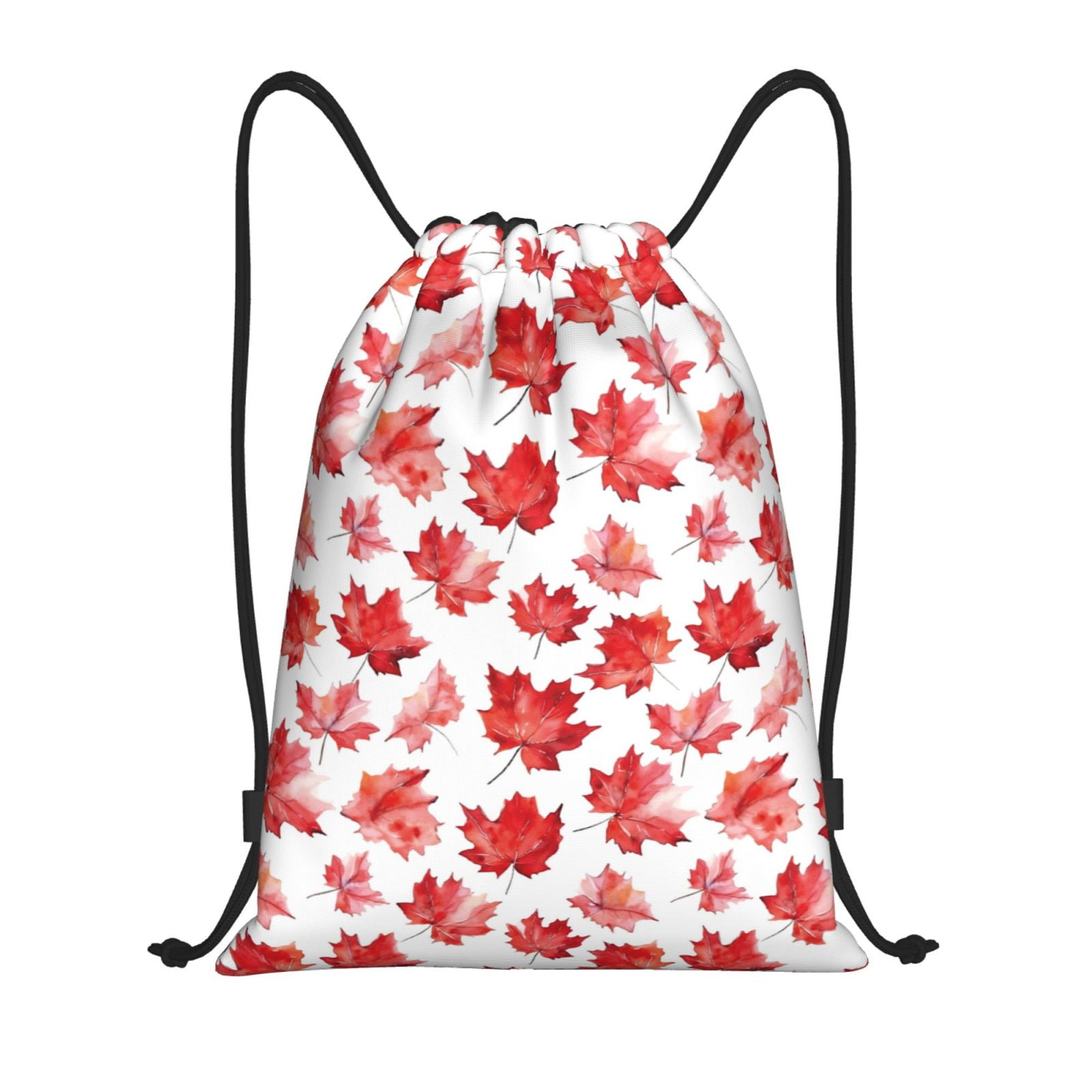 Rocae Realistic Maple Leaf for Gym Bag Drawstring Bags Gym Backpack for ...