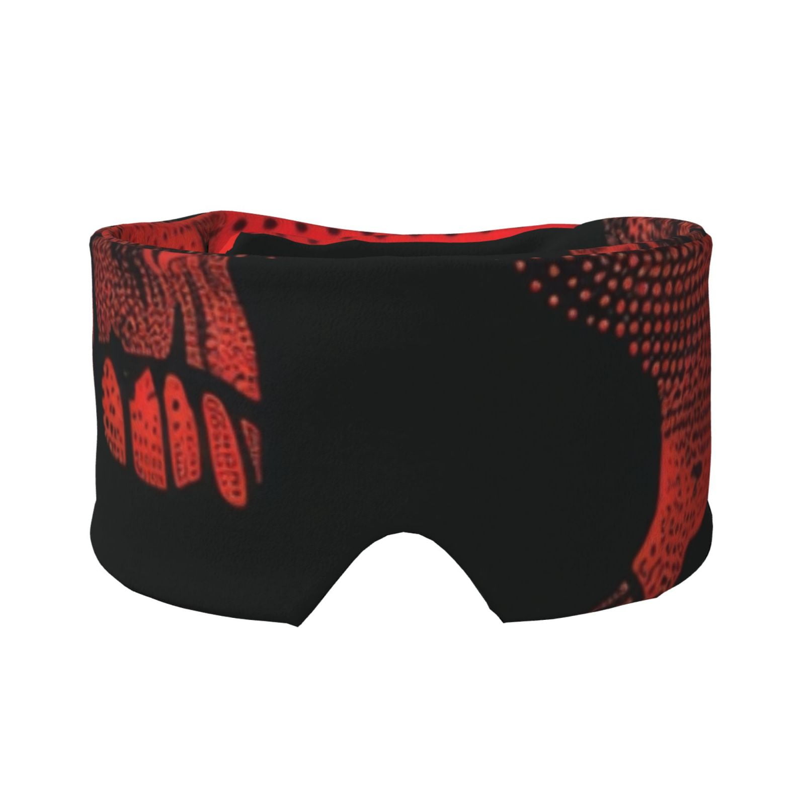 Rocae Red And Black Abstract Skull for Sleep Mask for Sleeping, Soft ...